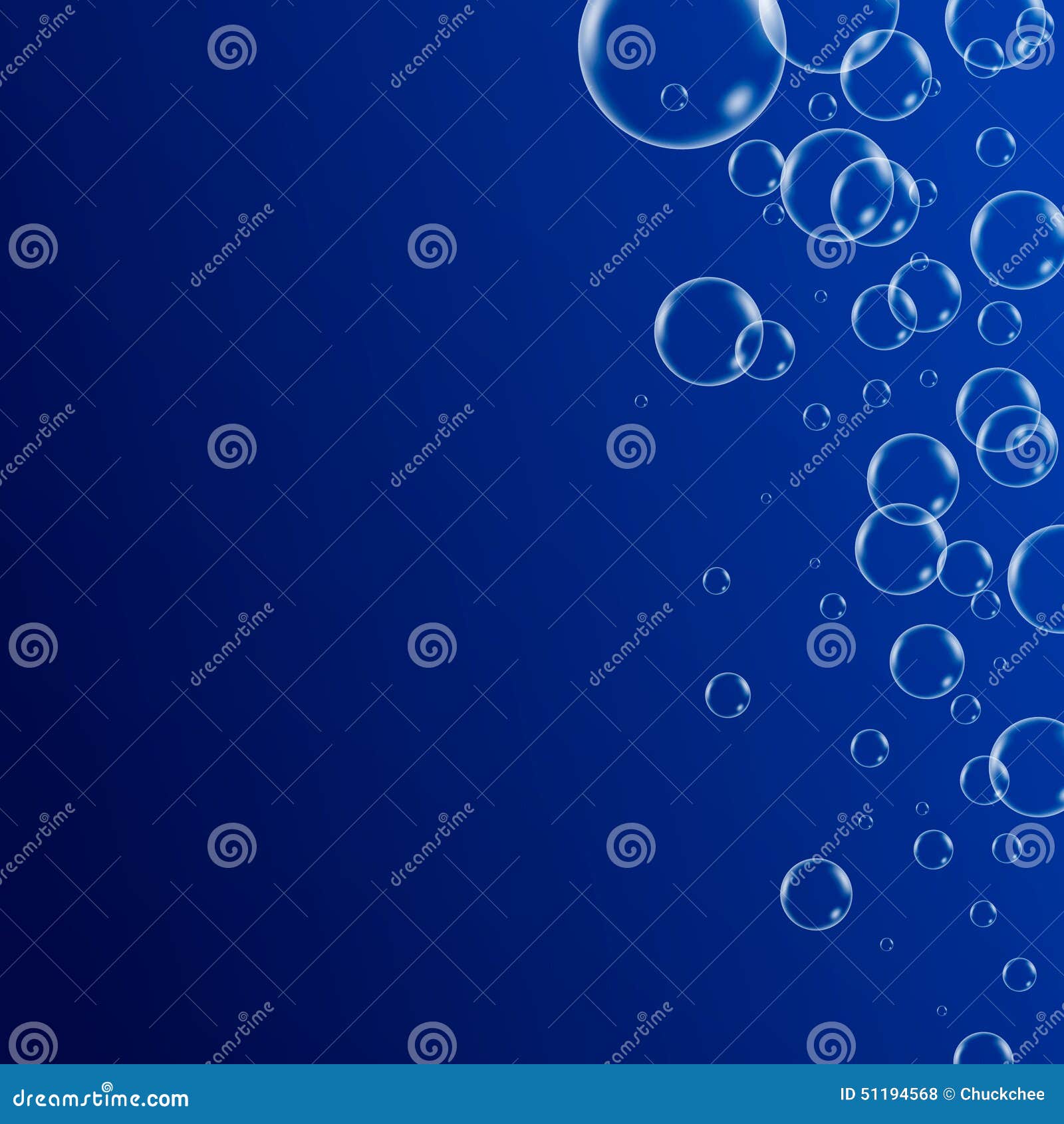 Underwater Bubbles stock vector. Illustration of freshness - 51194568