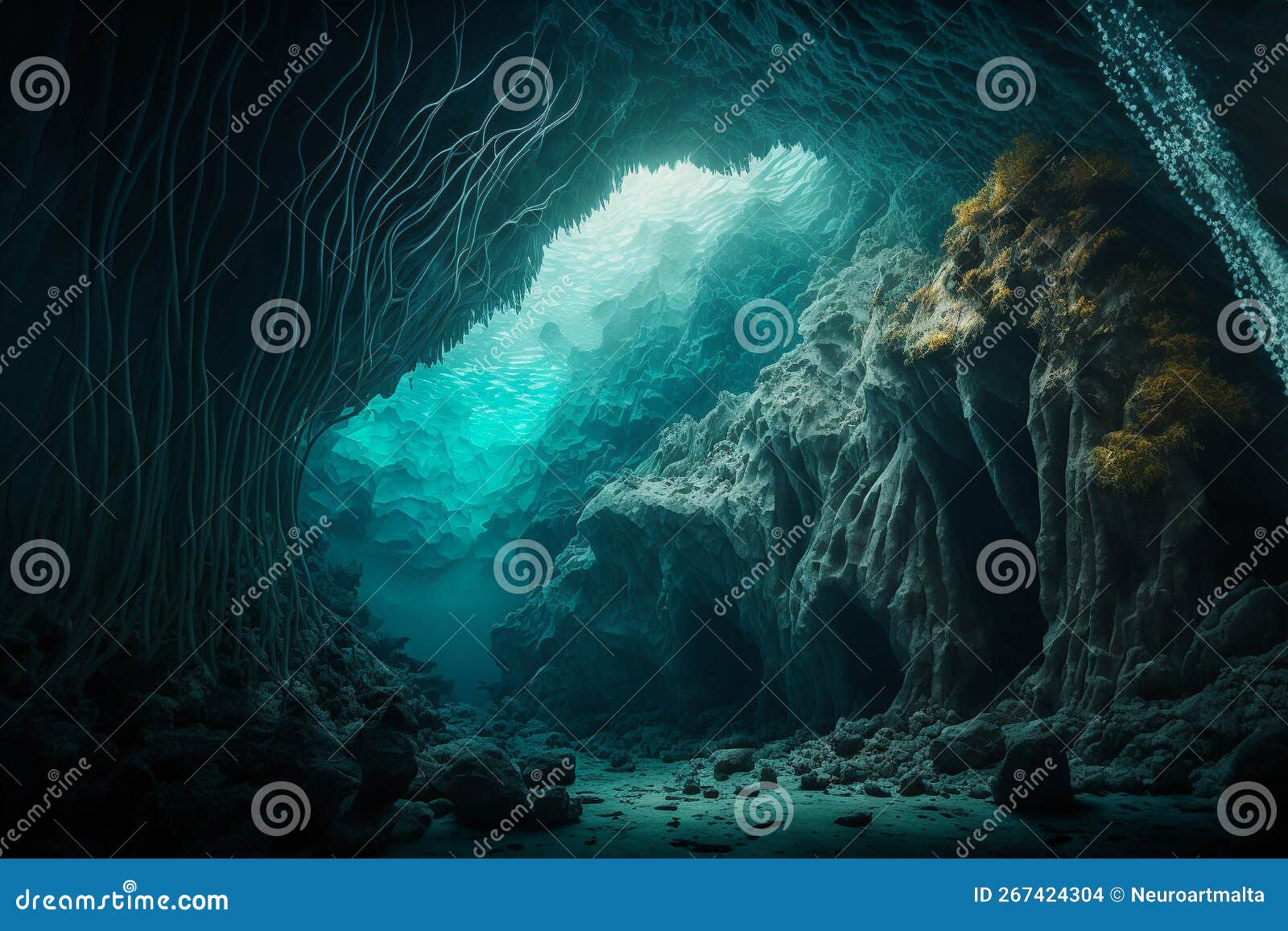 Generative AI. 3D Render Of Neon Microchip Circuit Board With Floating Cloud Stock Image ...