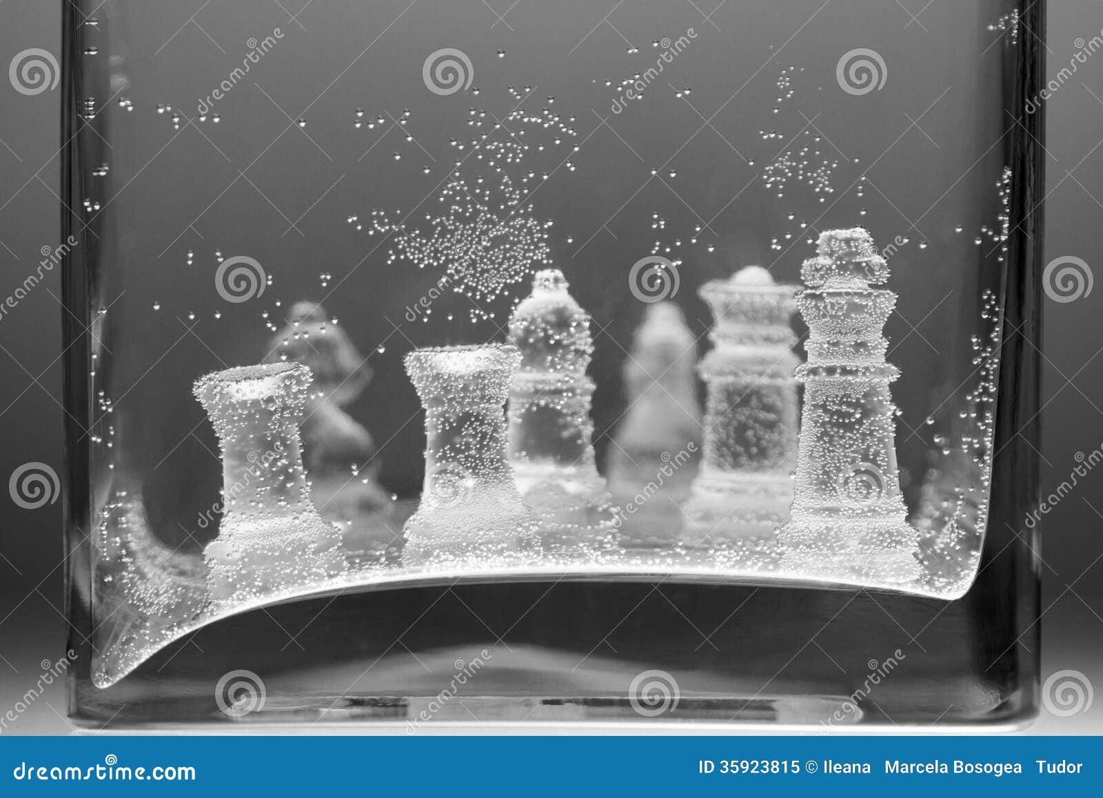Underwater chess pieces stock image. Image of checkmate - 35923815