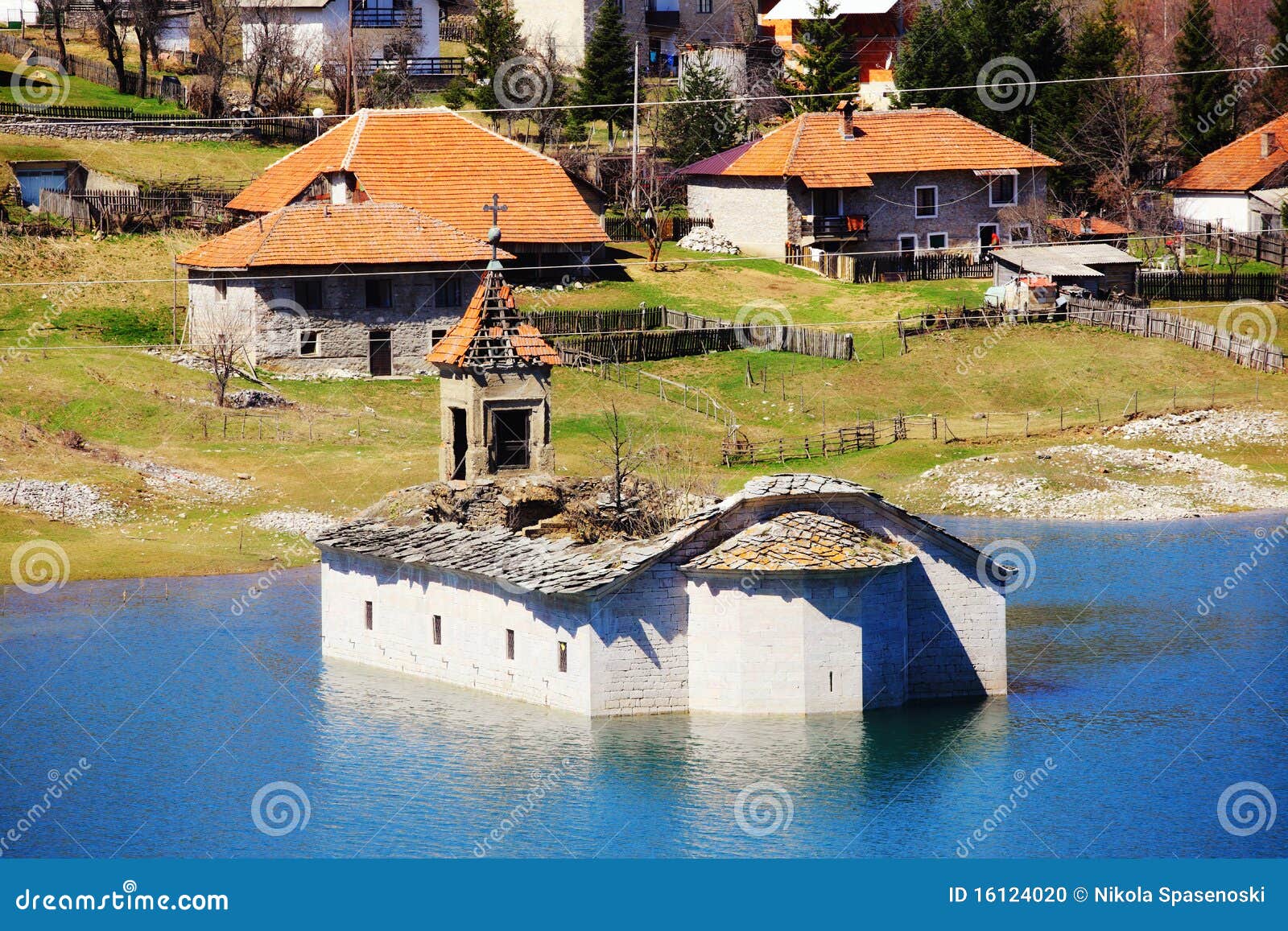 Underwater church stock photo. Image of range, recluse - 16124020