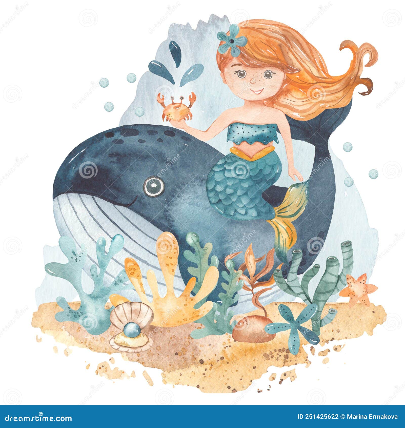 Mermaid Shell Image With Svg Vector Cut File For Cricut And Silhouette ...