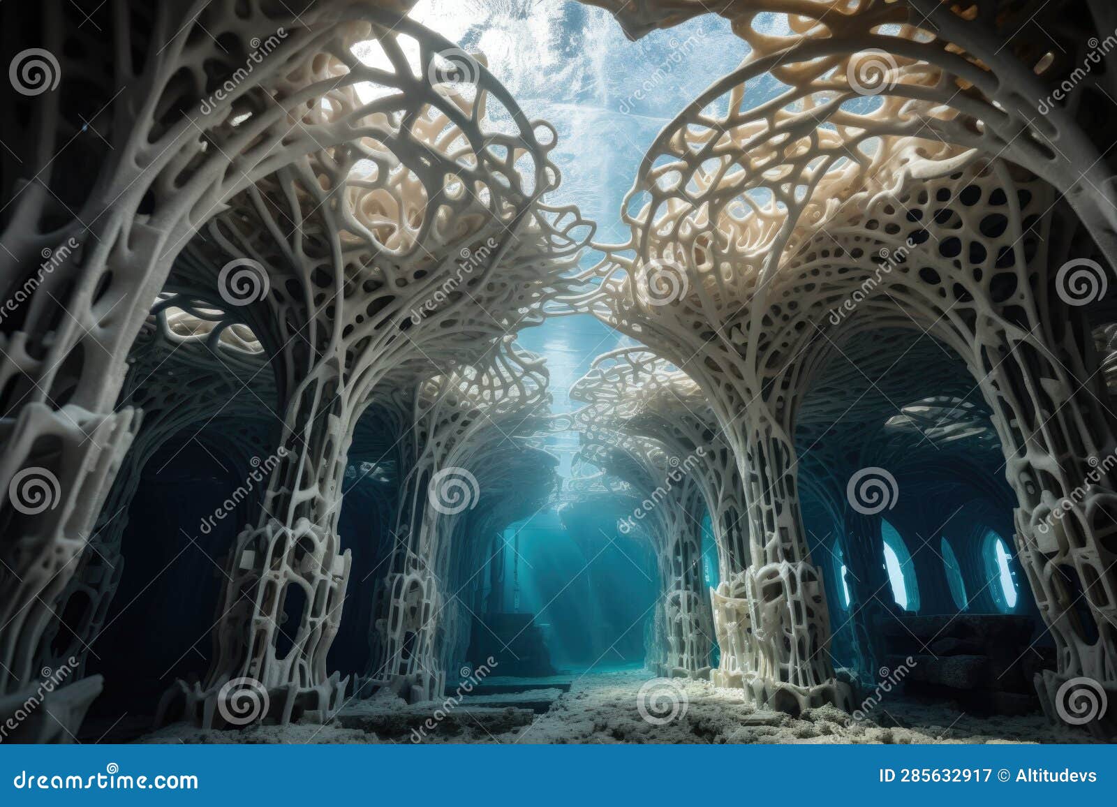 Underwater 3d-printed Building Structures in Progress Stock Image ...