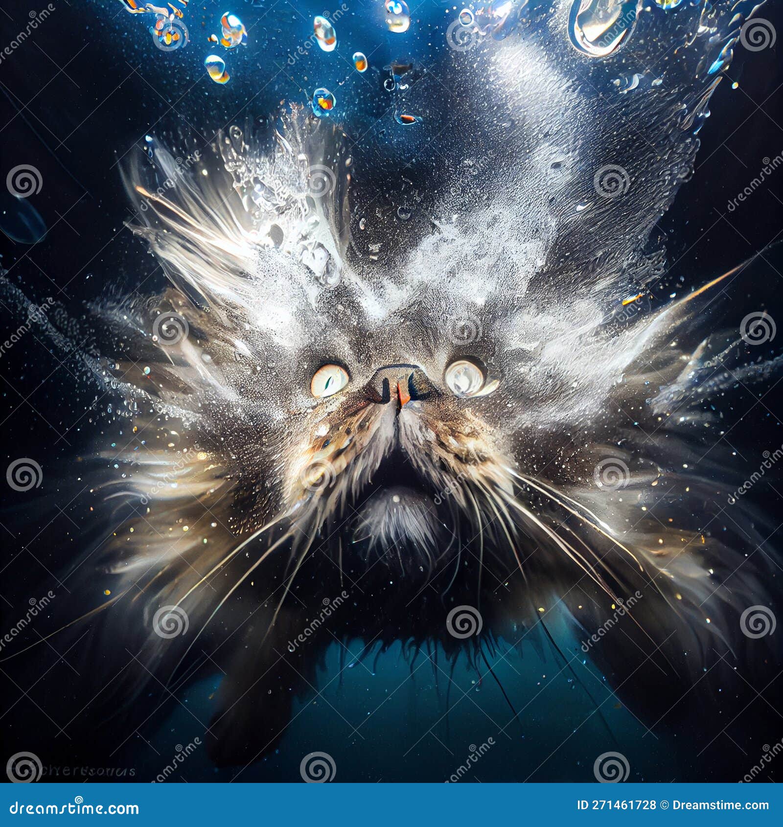 Underwater Fast Blur Moving Up Macro Bubbles Background Effect Royalty ...