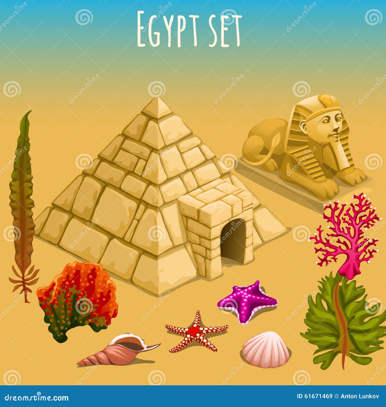 Underwater Pyramid With Sharks In Ocean Depths Displaying Ancient ...