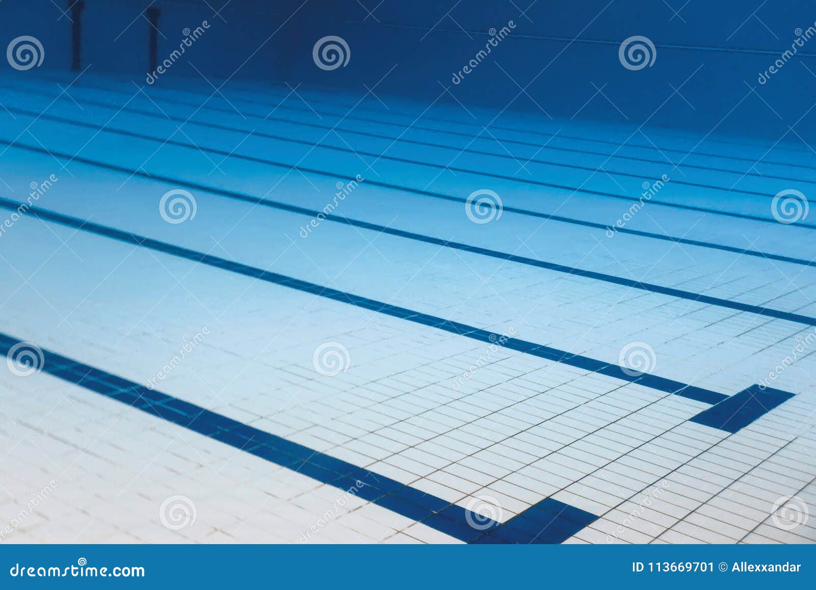 Underwater Empty Swimming Pool. Stock Image - Image of deep ...