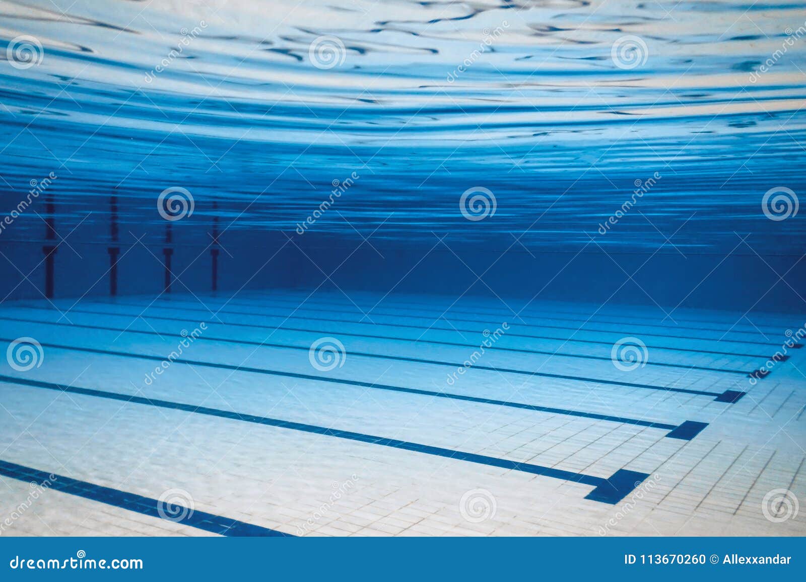 Underwater Empty Swimming Pool. Stock Photo - Image of empty, pattern ...