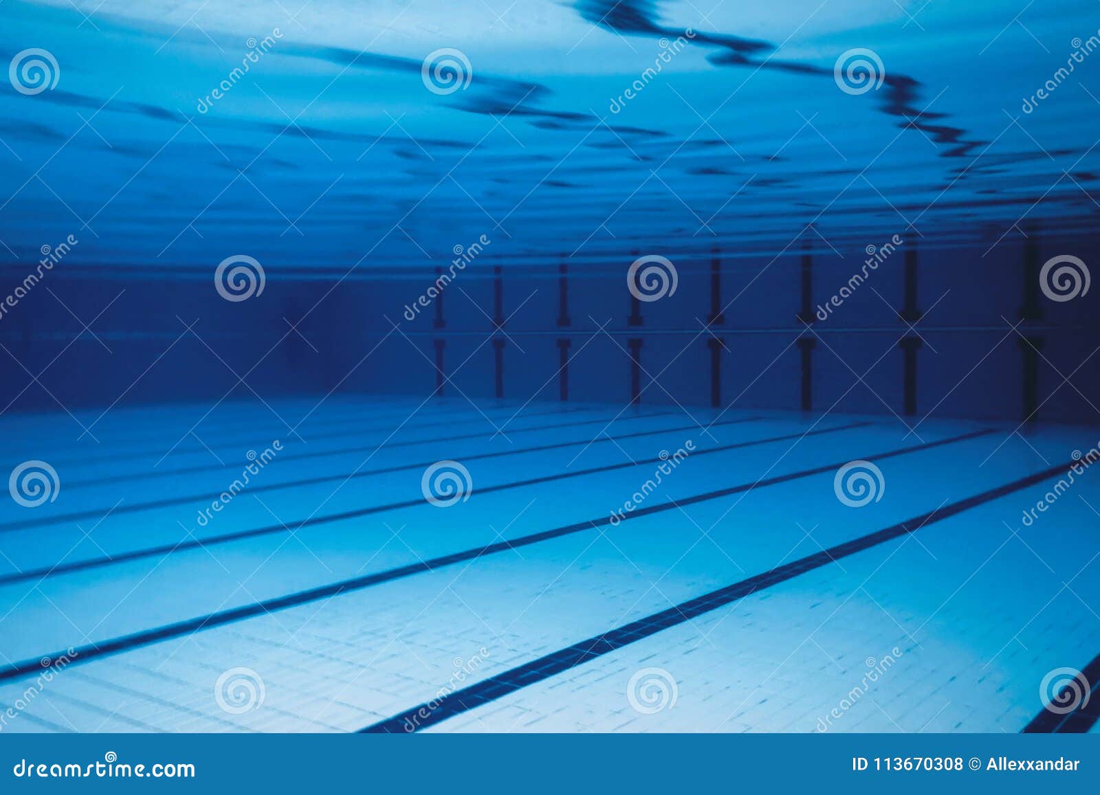 Underwater Empty Swimming Pool. Stock Photo - Image of pool, empty ...