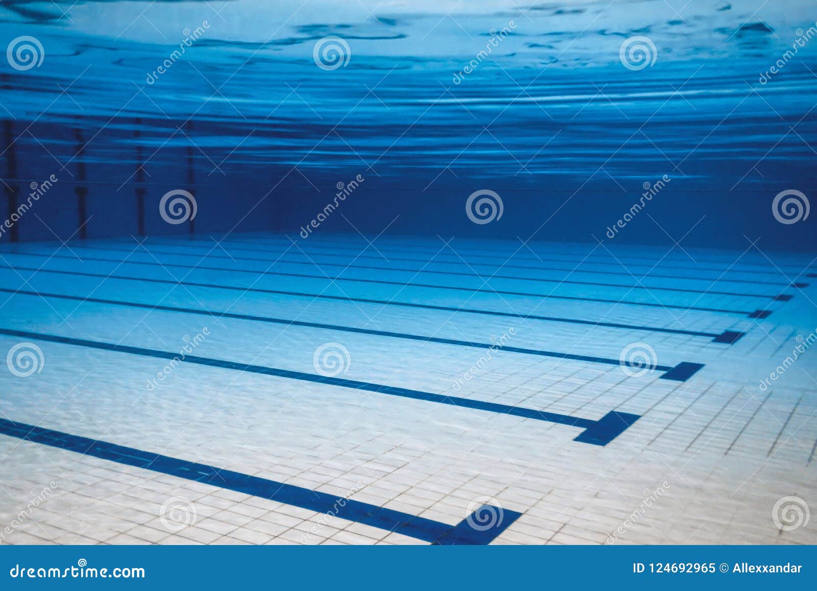 Underwater Empty Swimming Pool. Stock Image - Image of recreation ...