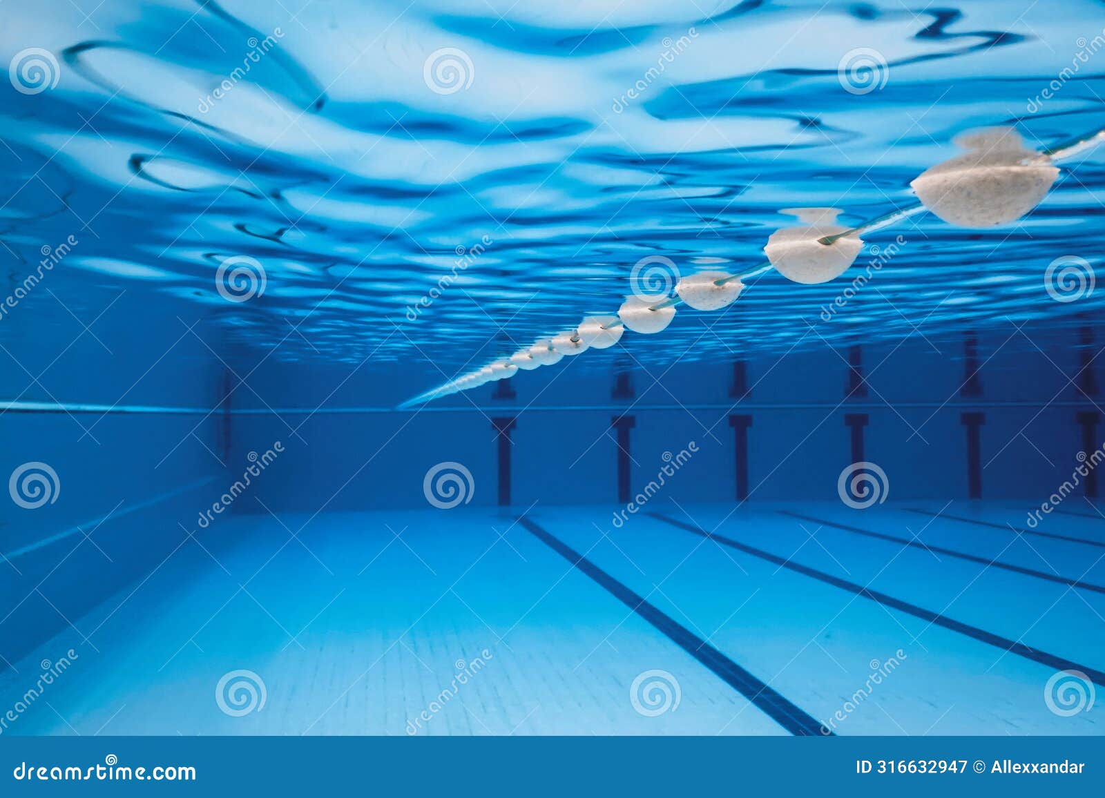 Underwater Empty Swimming Pool Stock Image - Image of olympic, deep ...