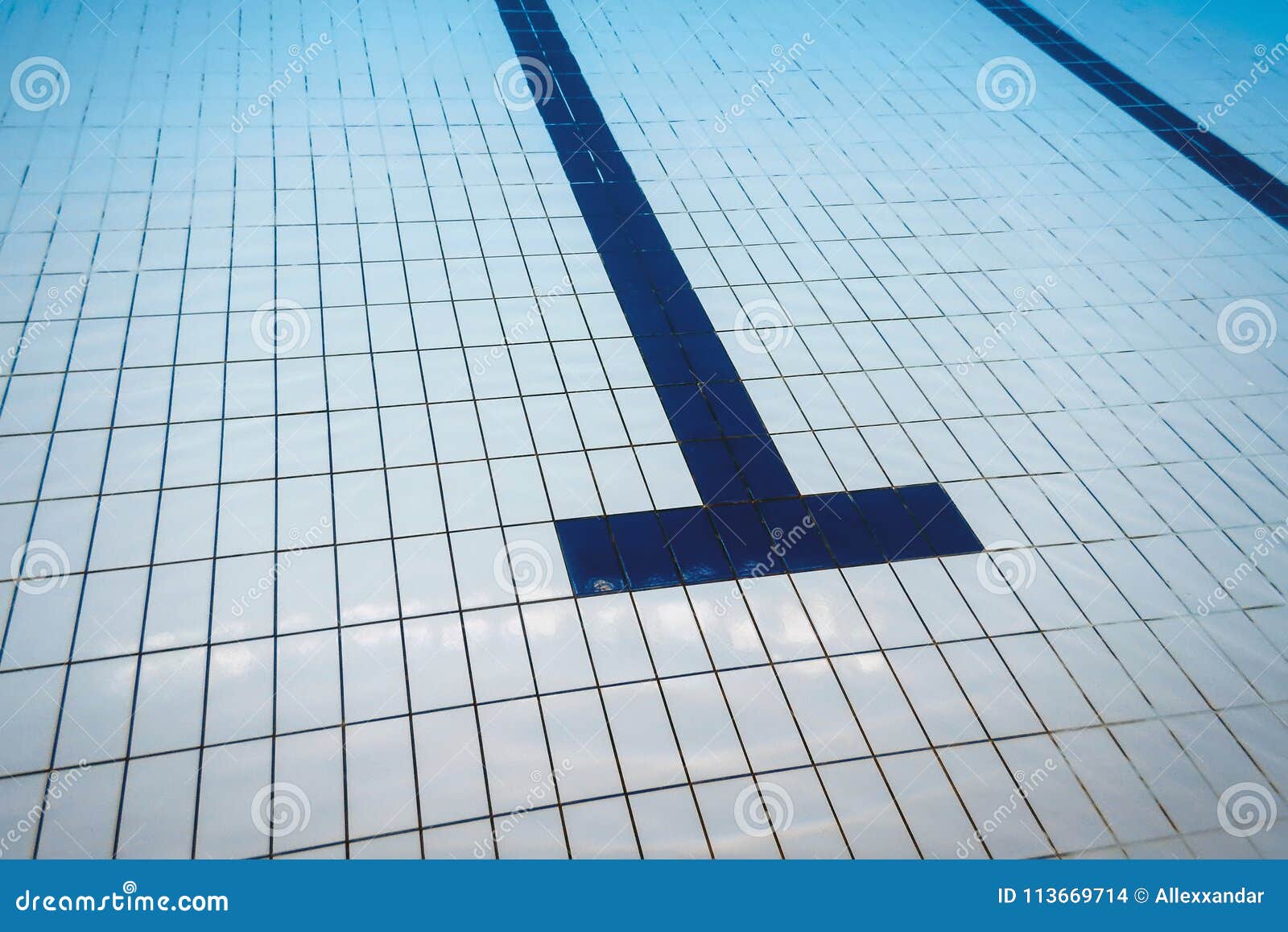 Underwater Empty Swimming Pool. Stock Photo - Image of recreation ...