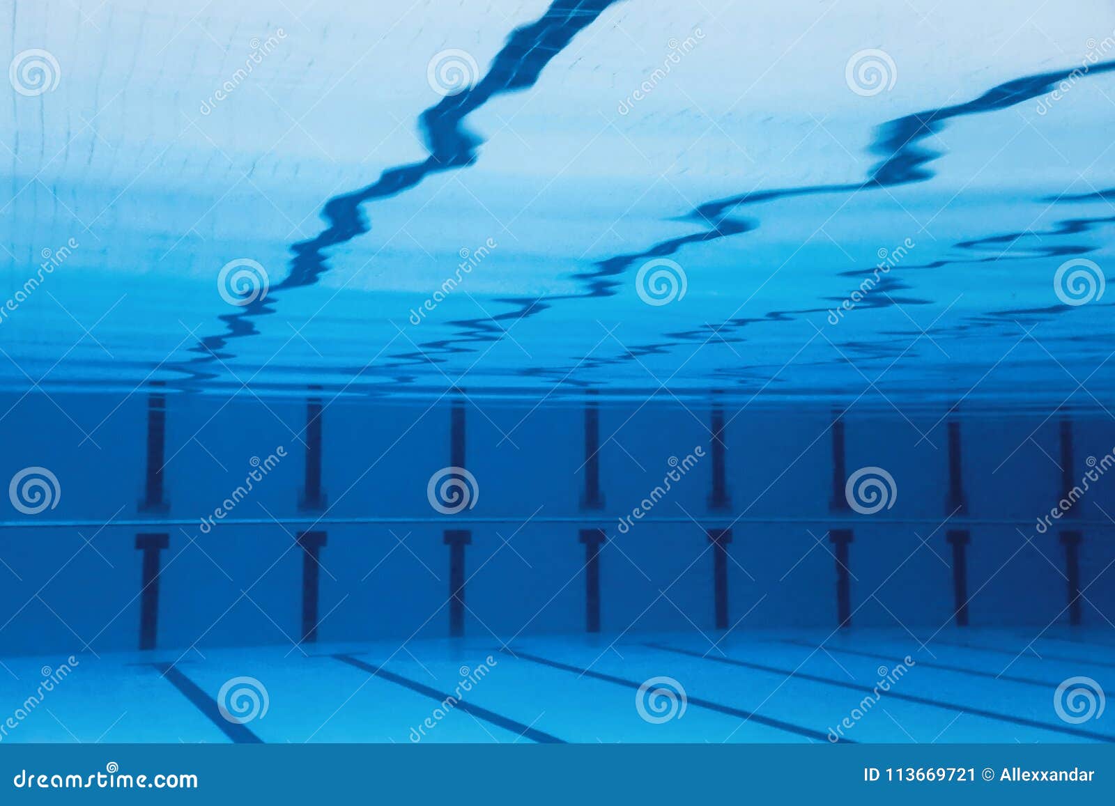 Underwater Empty Swimming Pool. Stock Image - Image of swimming ...