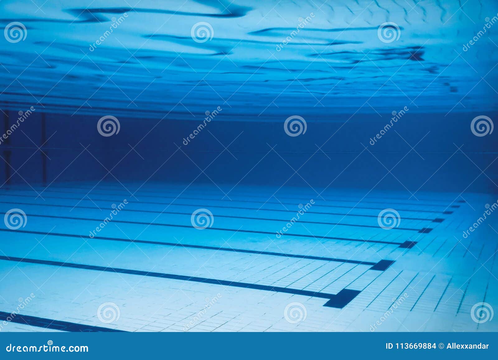 Underwater Empty Swimming Pool. Stock Photo - Image of empty, exercise ...