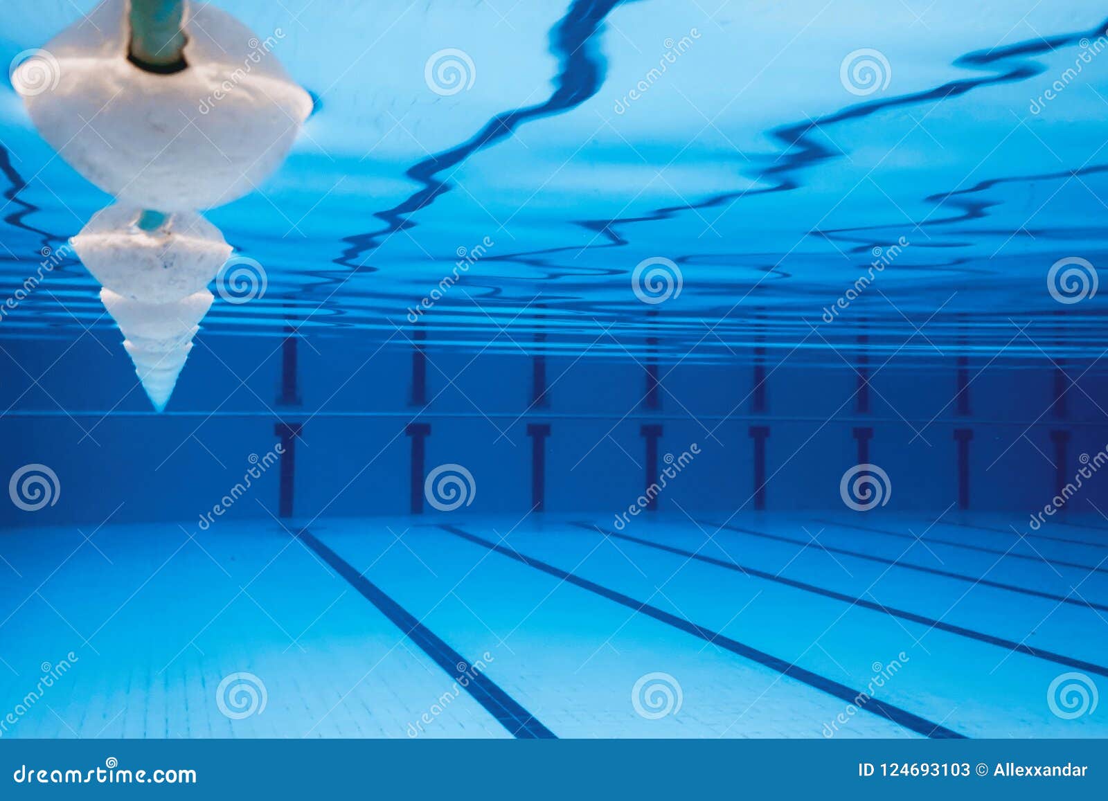 Underwater Empty Swimming Pool. Stock Image - Image of active, pool ...