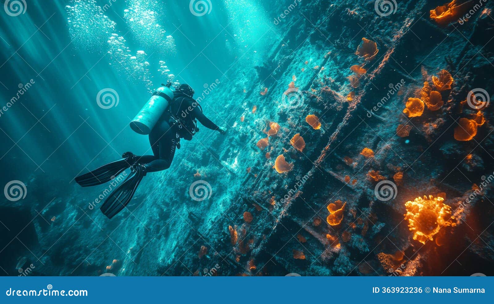 Underwater Exploration Colorful Tropical Fish In Coral Reef Ocean Scene Marine Life Stock Image ...