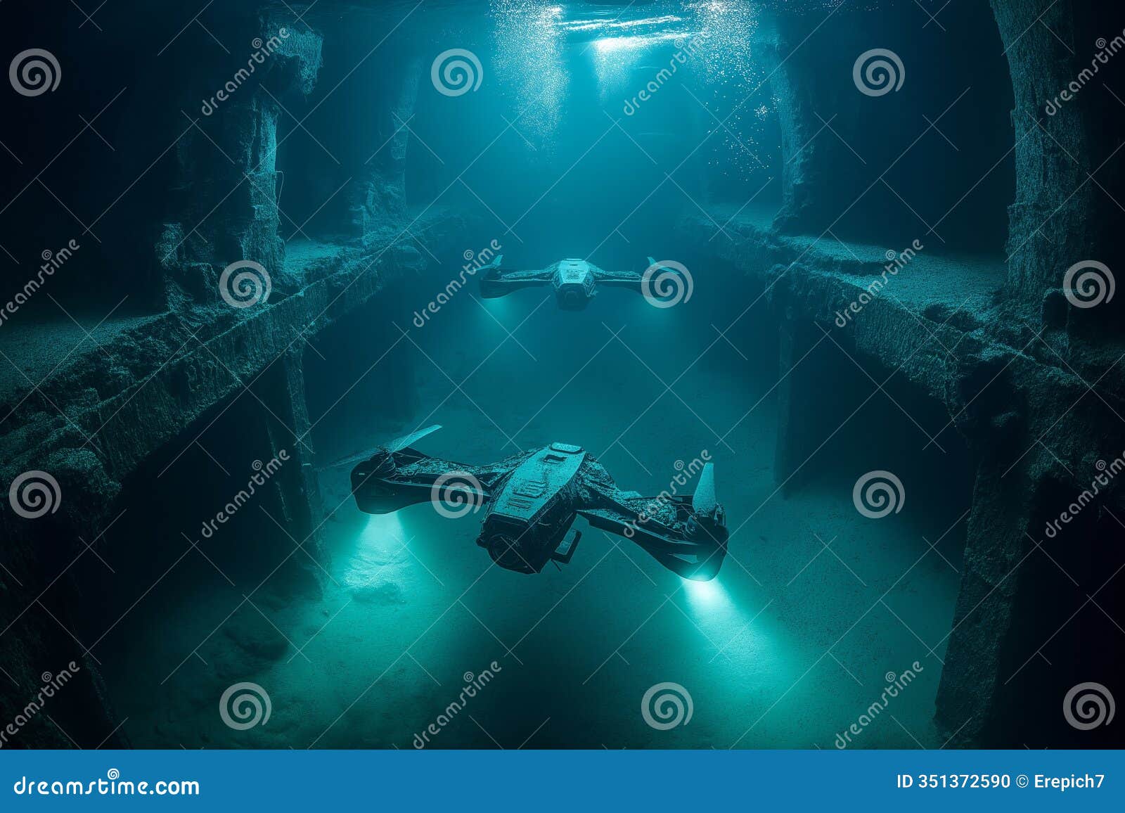 Underwater Exploration of a Sunken Structure Using Advanced Drones ...