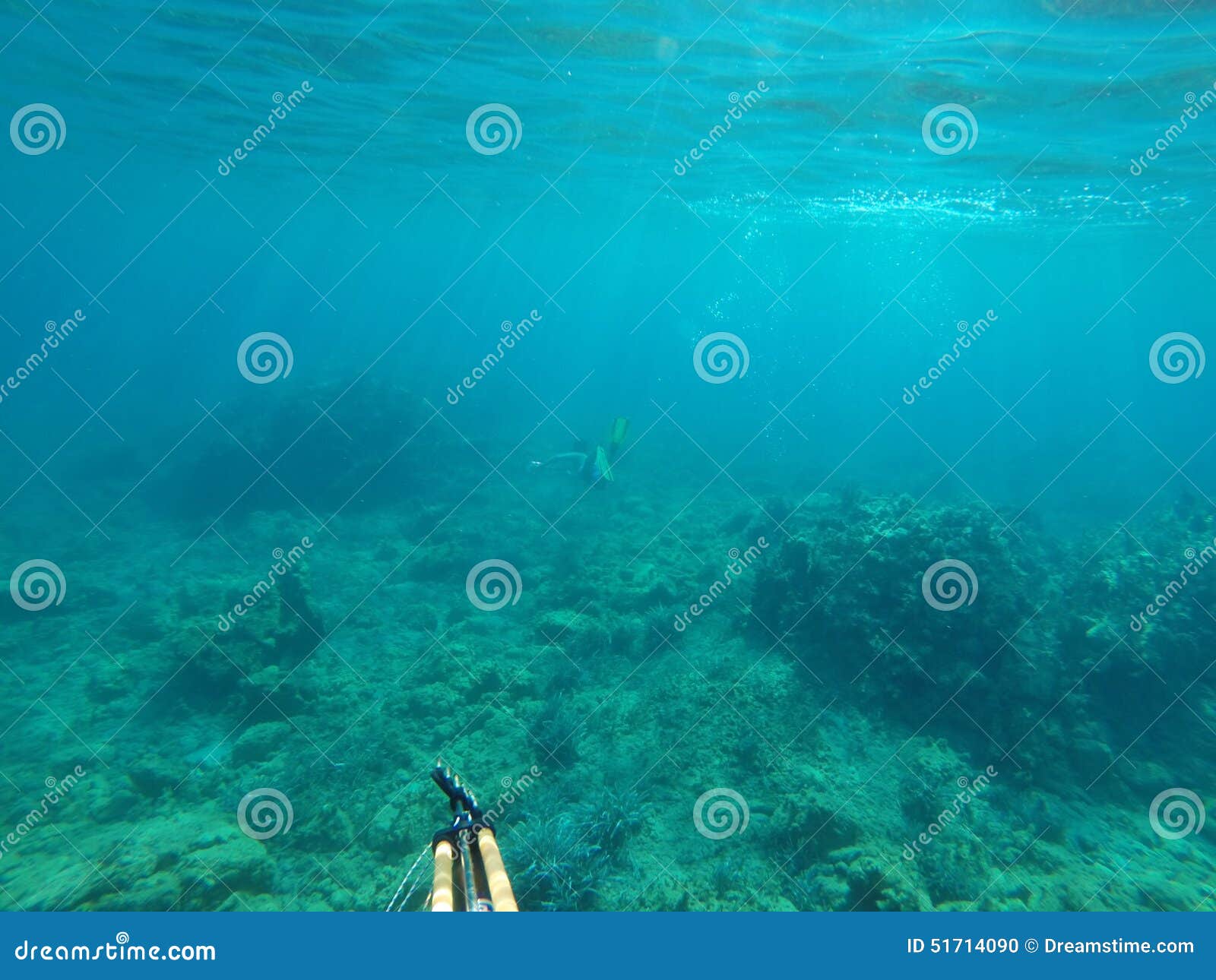 Underwater fishing stock photo. Image of greece, duty - 51714090