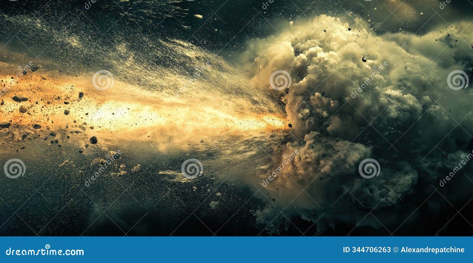 Underwater Gas Pipe Explosion Creating a Catastrophic Environmental ...