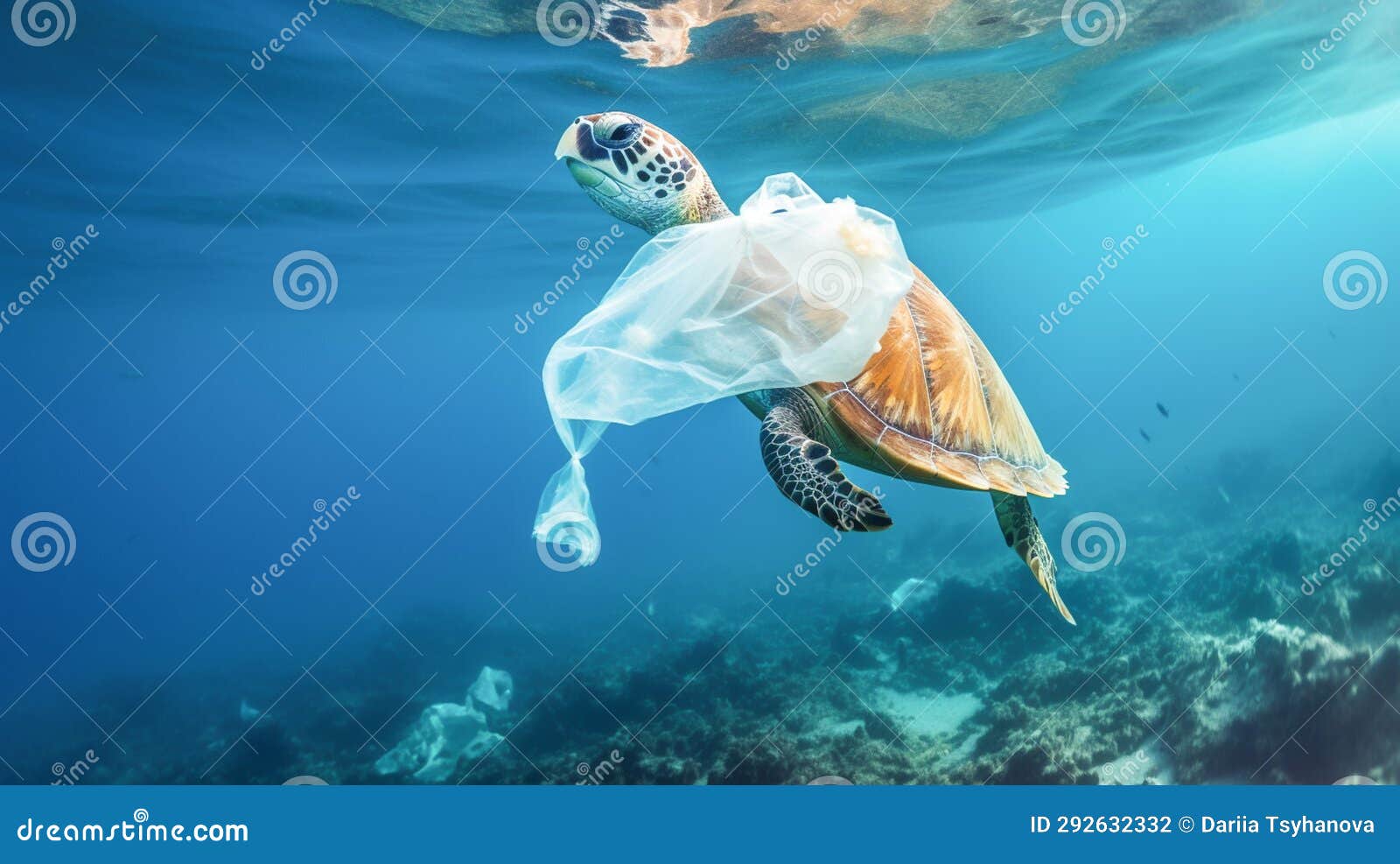 Underwater Global Problem with Plastic Rubbish. Environmental Pollution ...