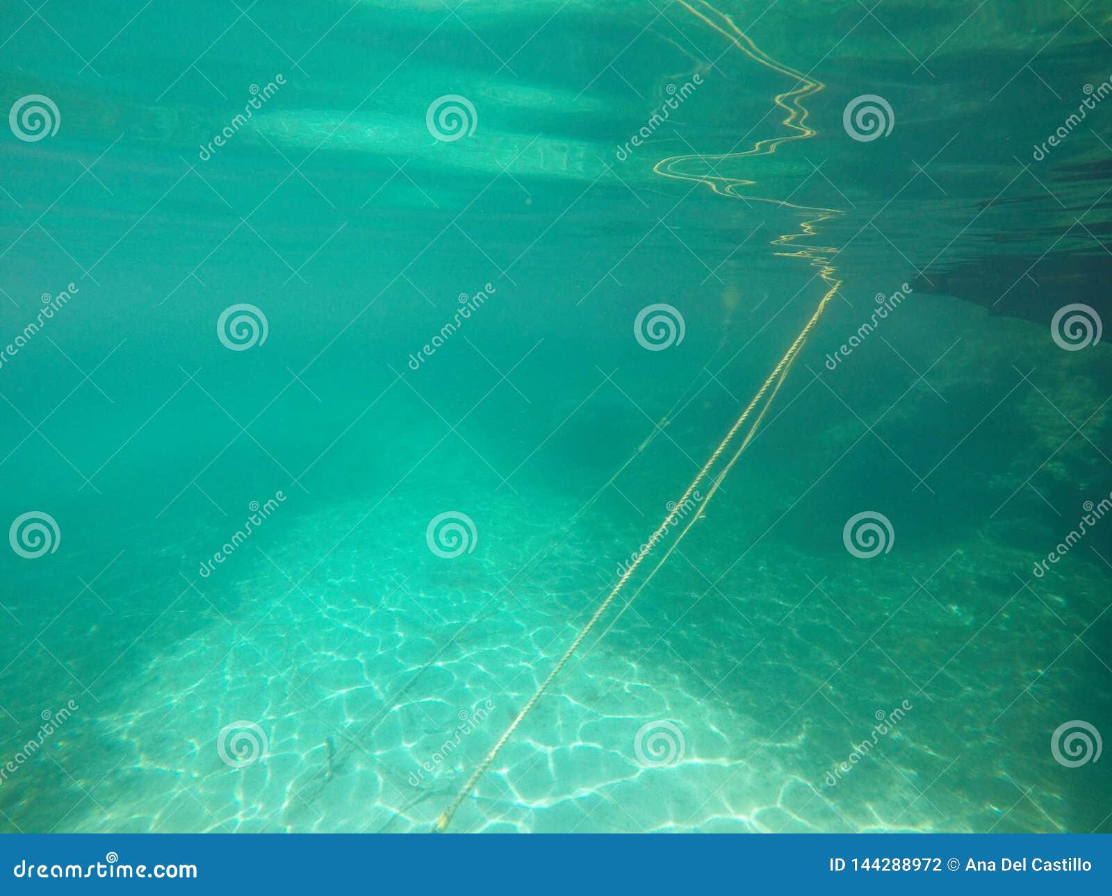 Underwater Image Biniancolla Village Minorca Balearics Spain Stock ...