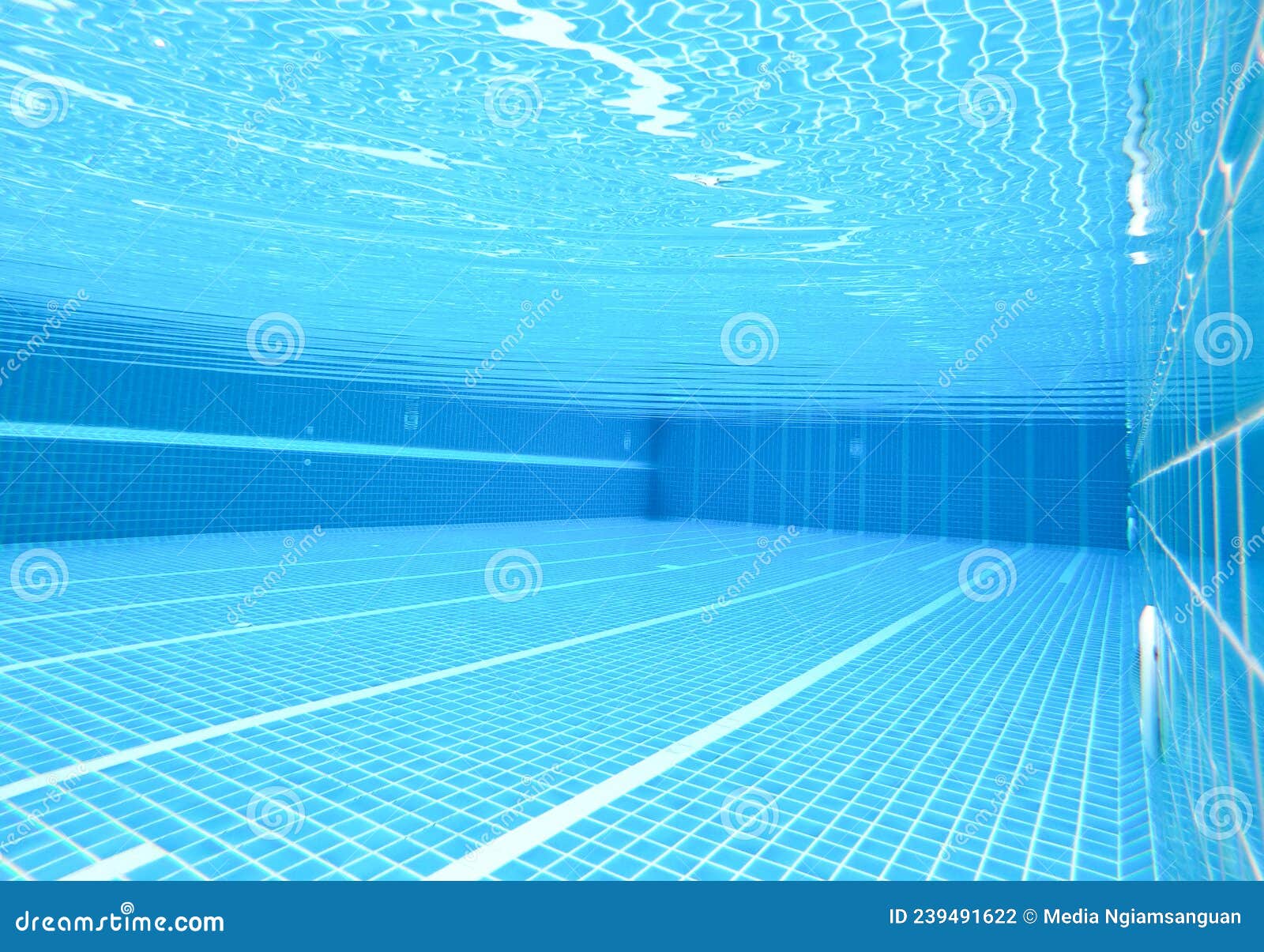 The Underwater Image of the Swimming Pool at the Resort Stock Photo ...