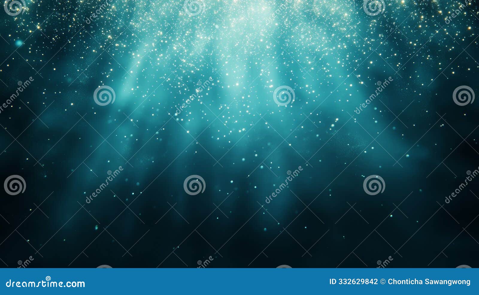 Underwater Light Rays with Sparkling Particles Stock Illustration ...