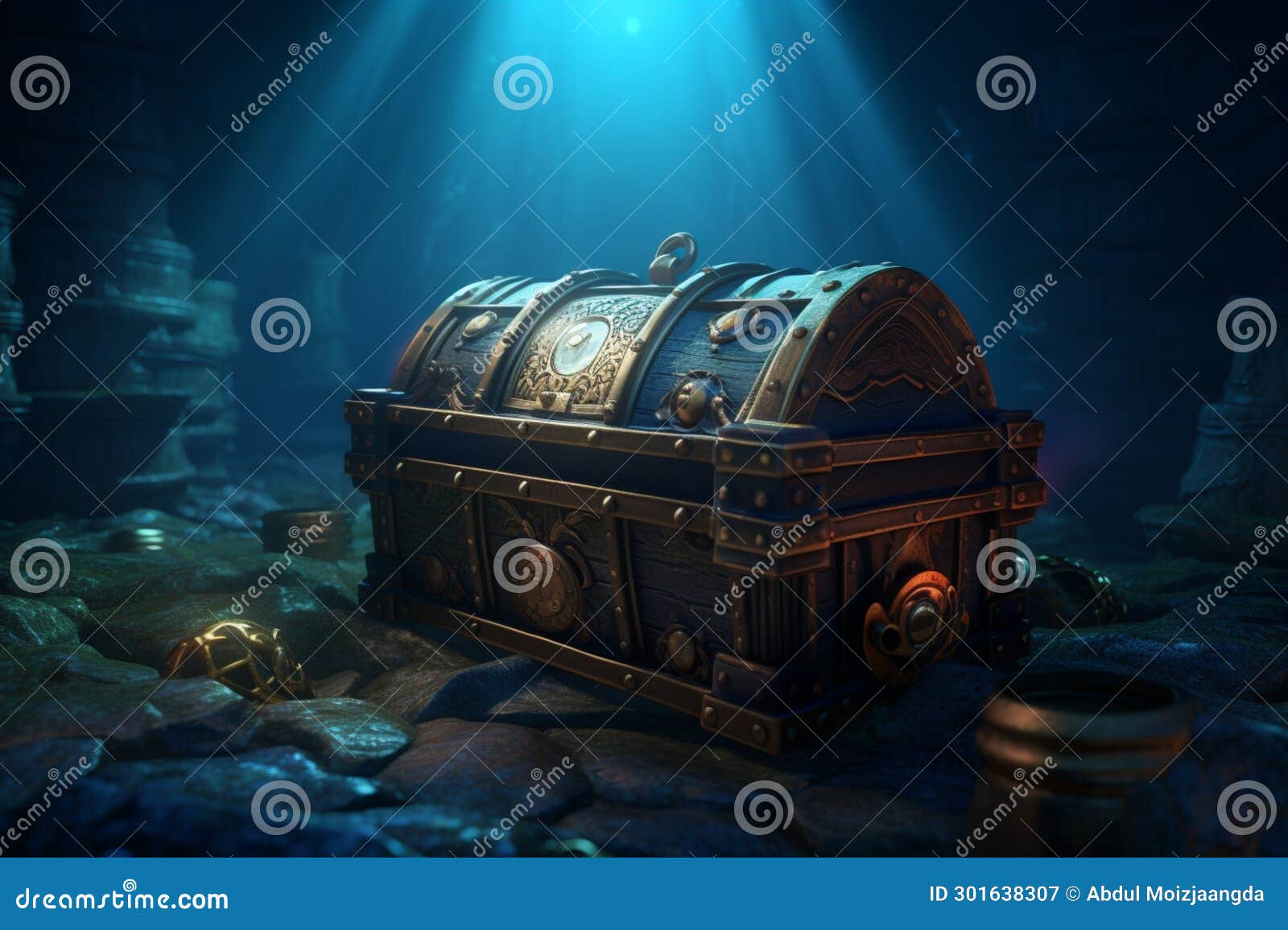 Underwater Magic: Split View Of Sunlit Sea And Vibrant Underwater Scene ...