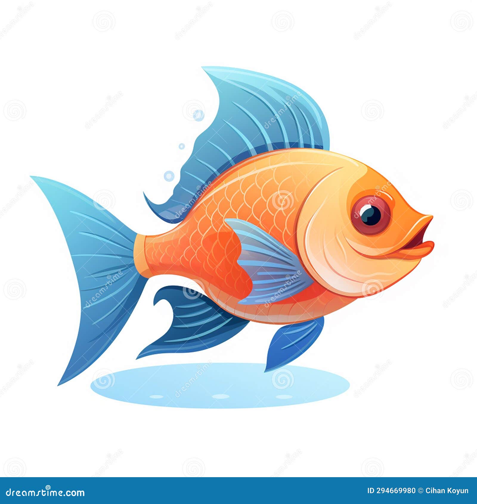 Underwater Magic Fish Illustration Stock Illustration - Illustration of ...