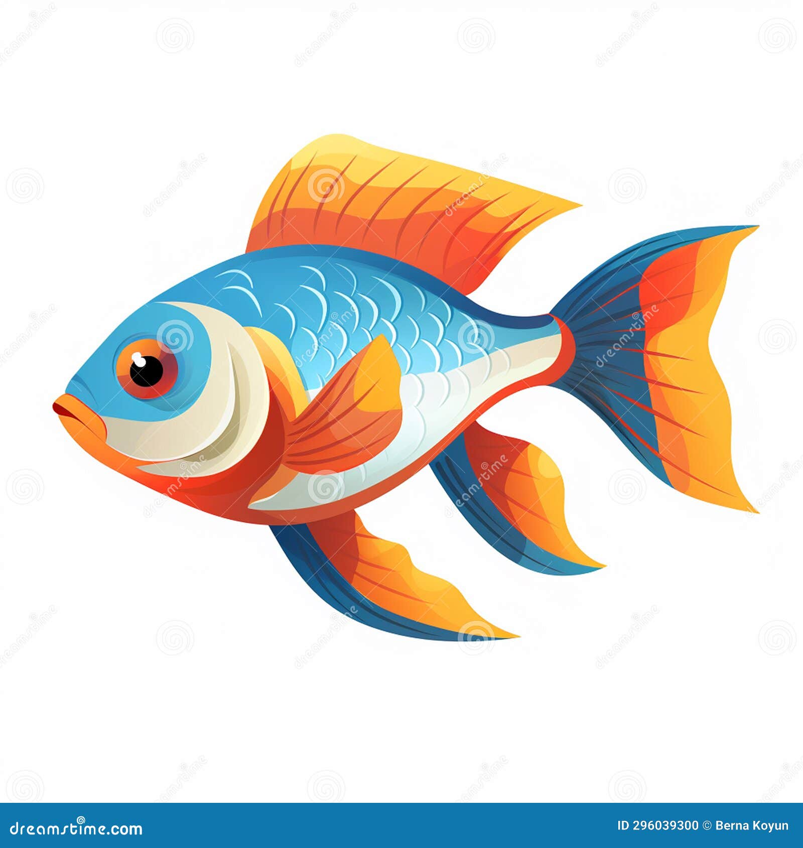 Underwater Magic Fish Illustration Stock Illustration - Illustration of ...