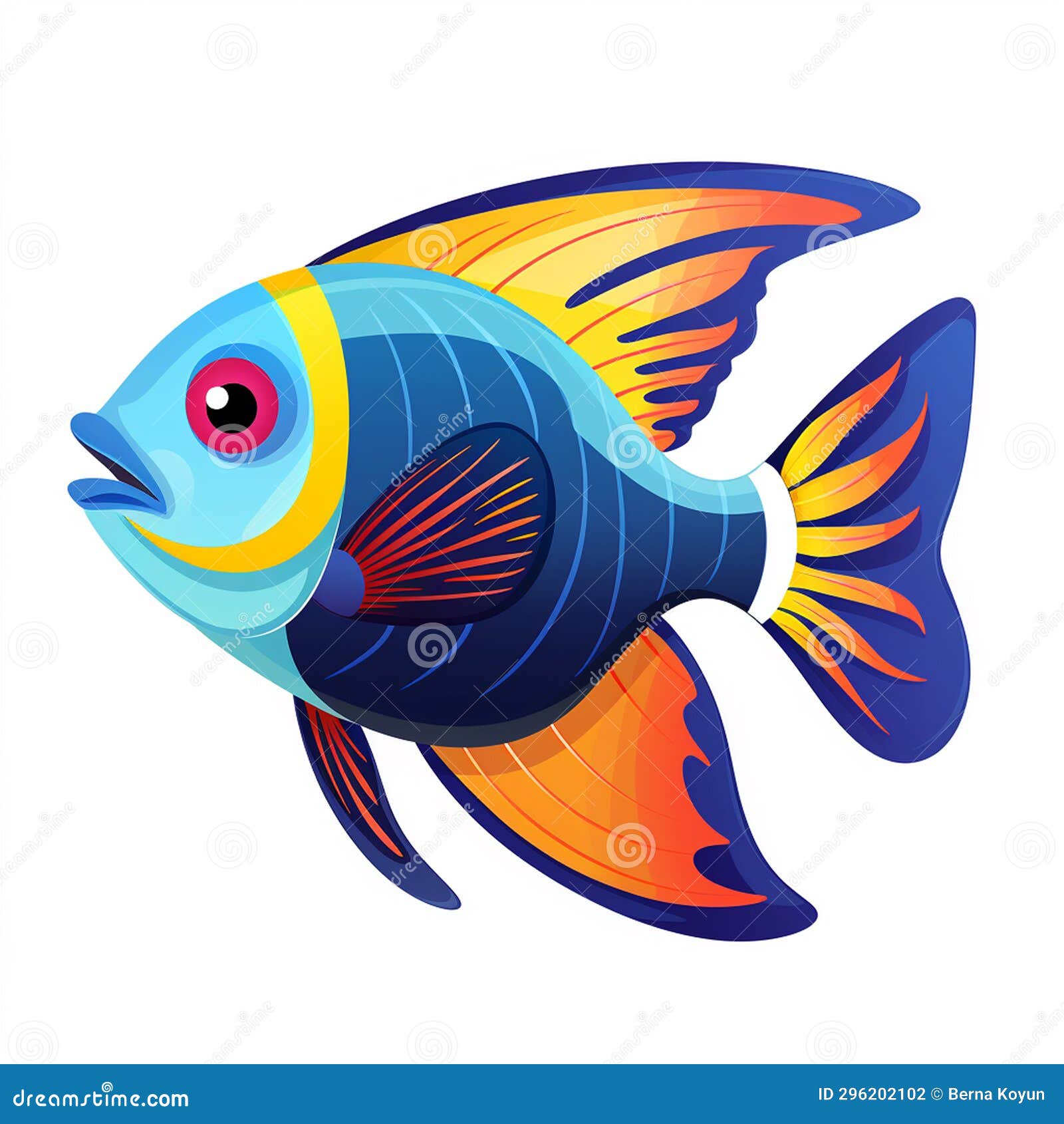 Underwater Magic Fish Illustration Stock Illustration - Illustration of ...