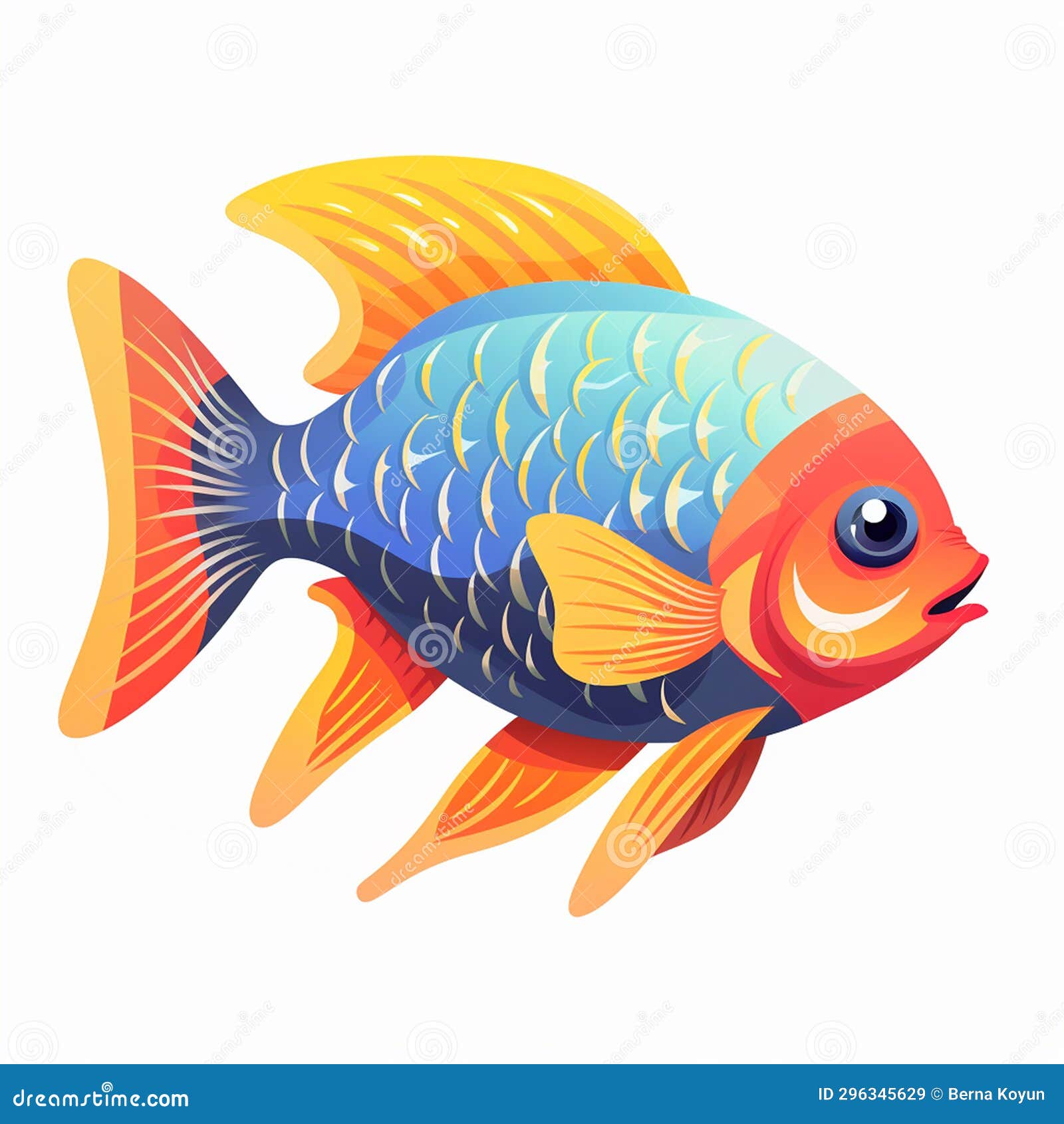 Underwater Magic Fish Illustration Stock Illustration - Illustration of ...