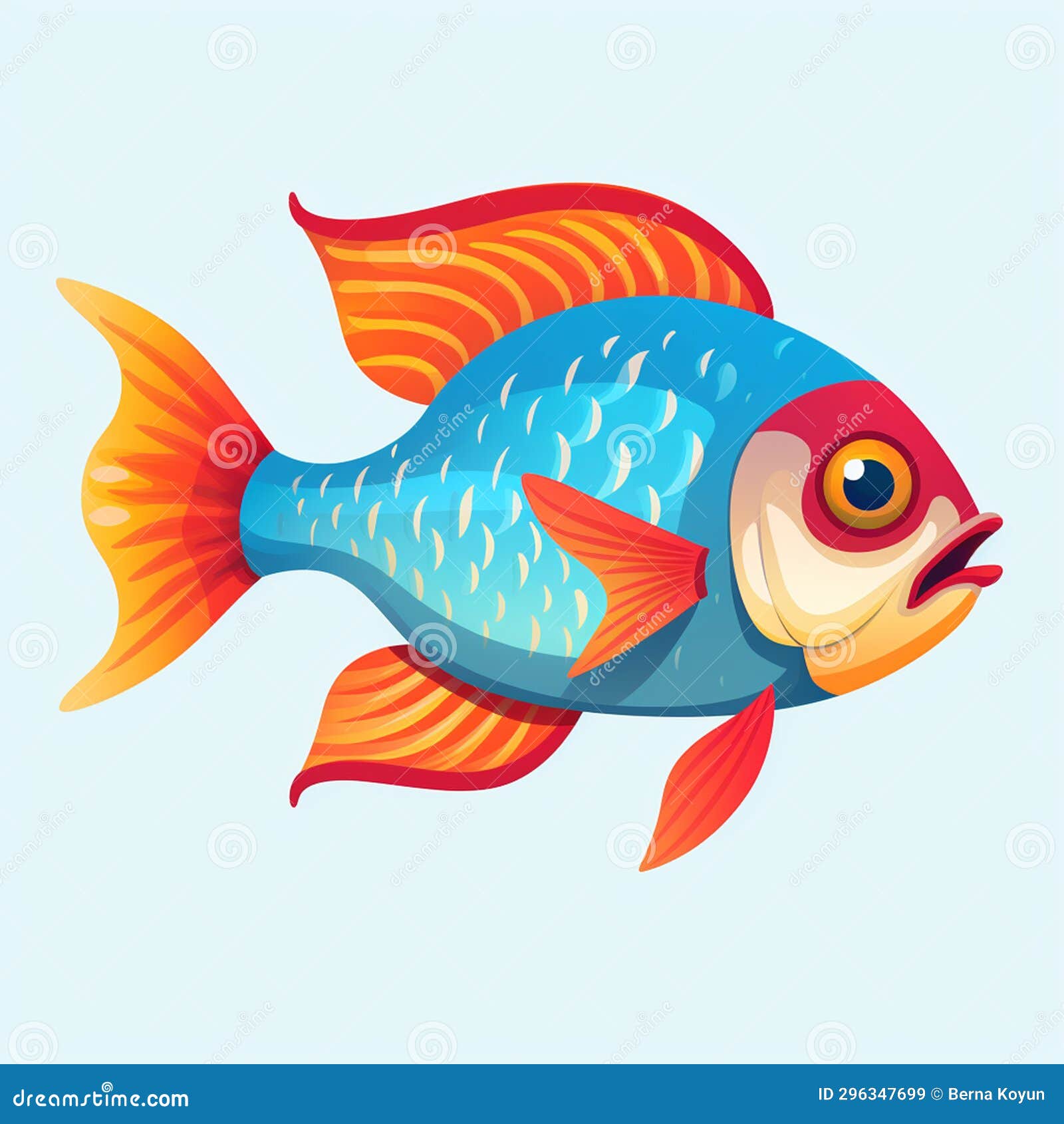 Underwater Magic Fish Illustration Stock Illustration - Illustration of ...