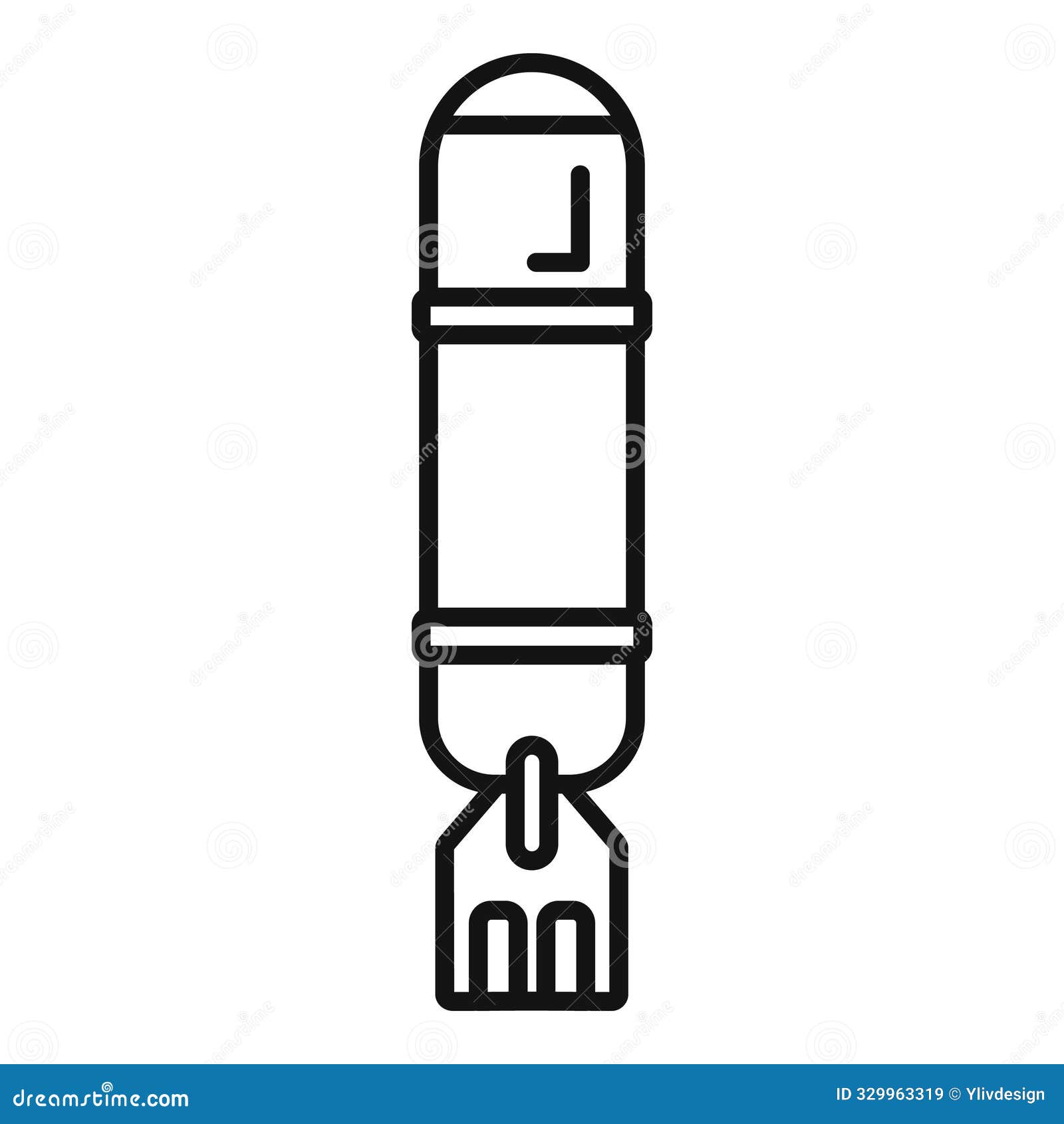 Torpedo Bomb is Launching Underwater Stock Vector - Illustration of ...