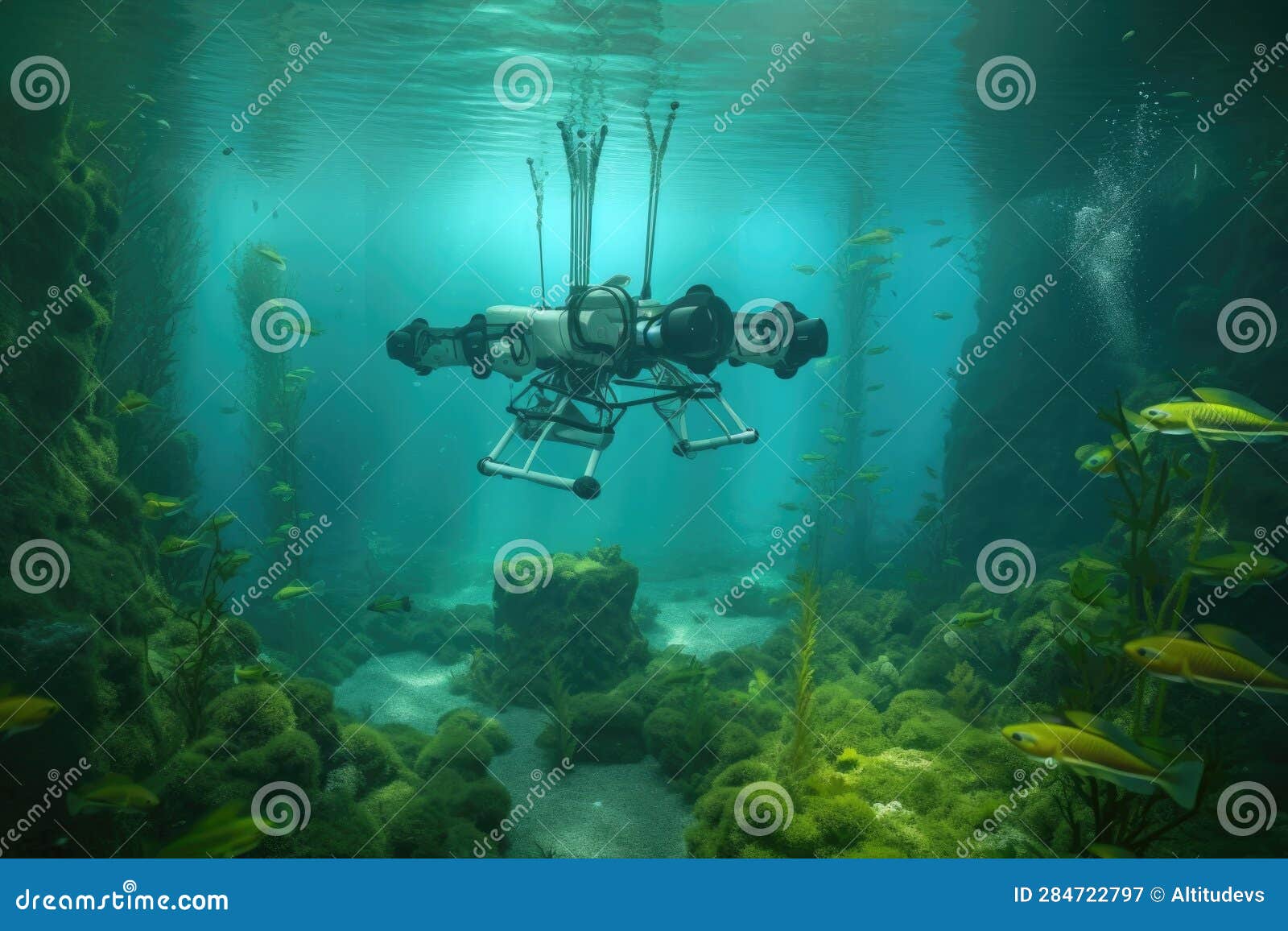 Underwater Observatory With 360-degree Viewing Windows Stock Photo ...