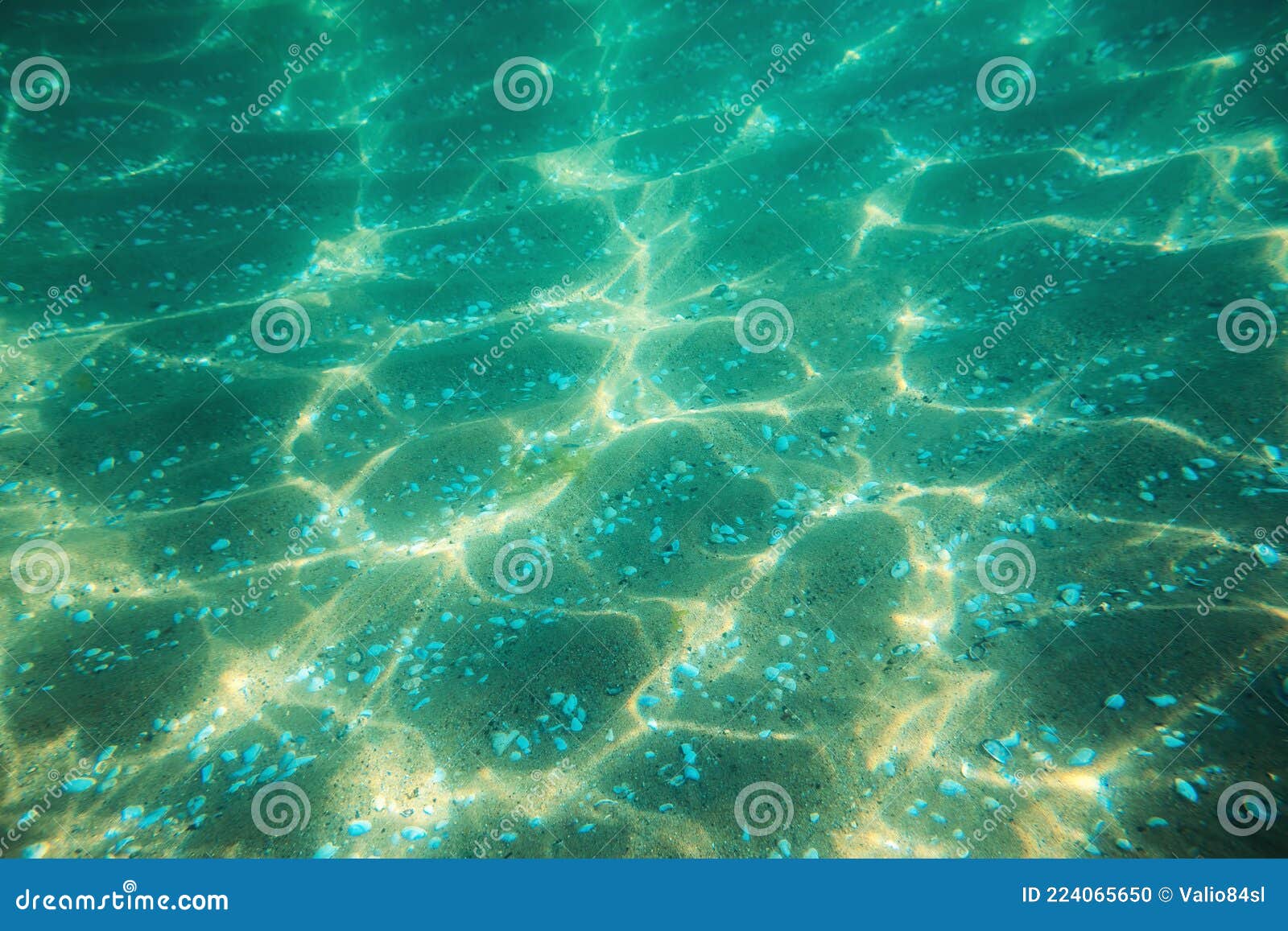 Underwater Ocean View and Sun Rays As Natural Background. Stock Photo ...