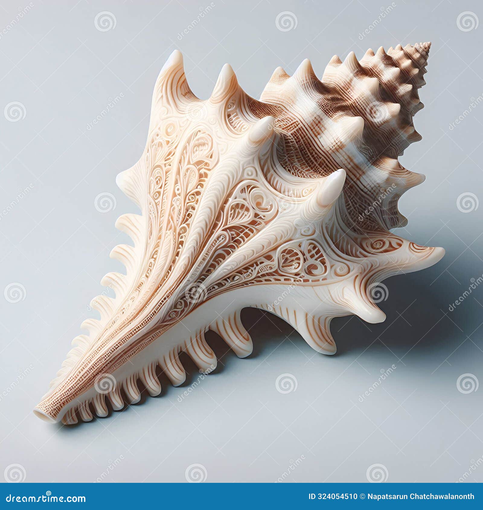 Underwater Opulence: Luxurious Patterns of the Conch, Generative AI ...