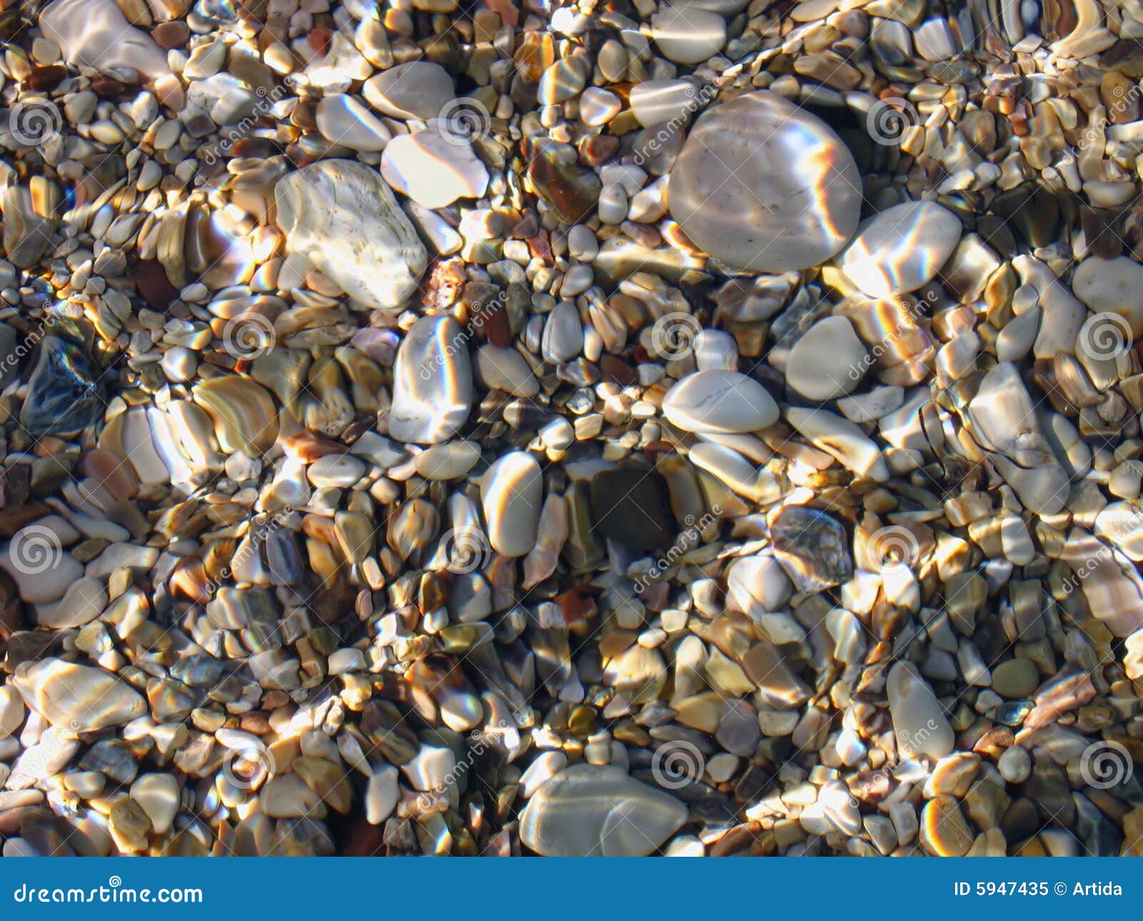 Underwater pebble texture stock image. Image of refraction - 5947435
