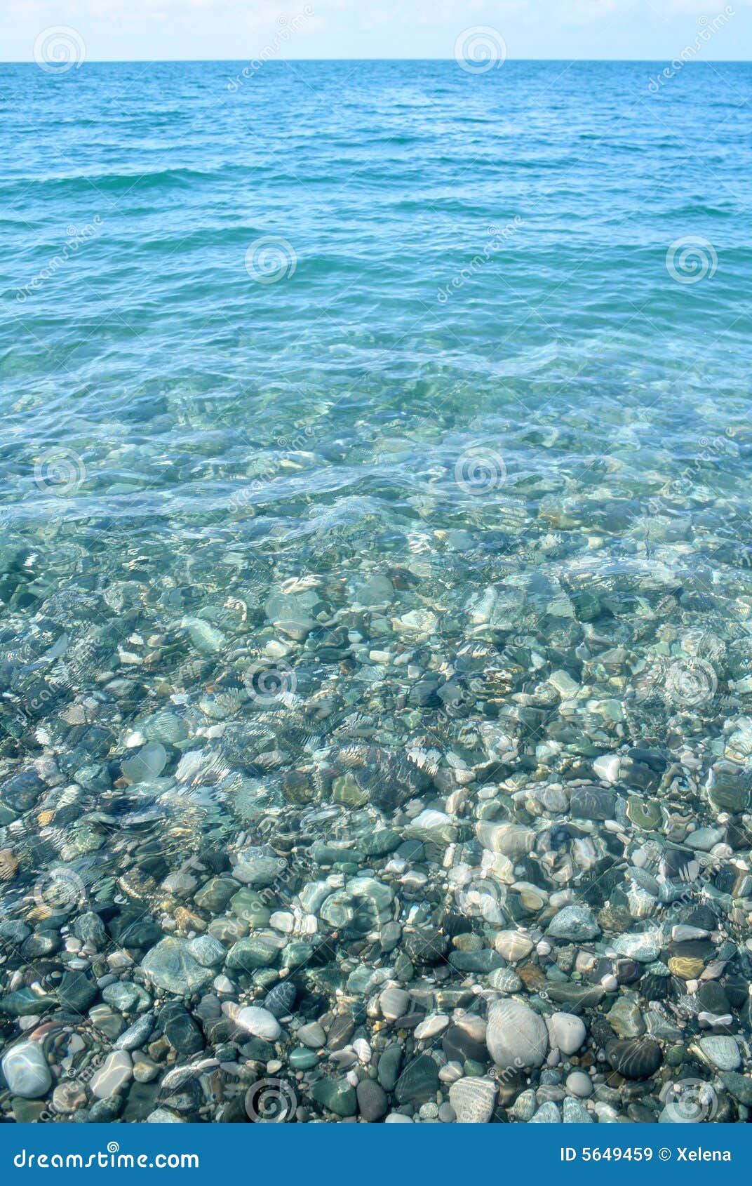 Underwater Pebble Texture Skyline Stock Image - Image of flow, aquatic ...
