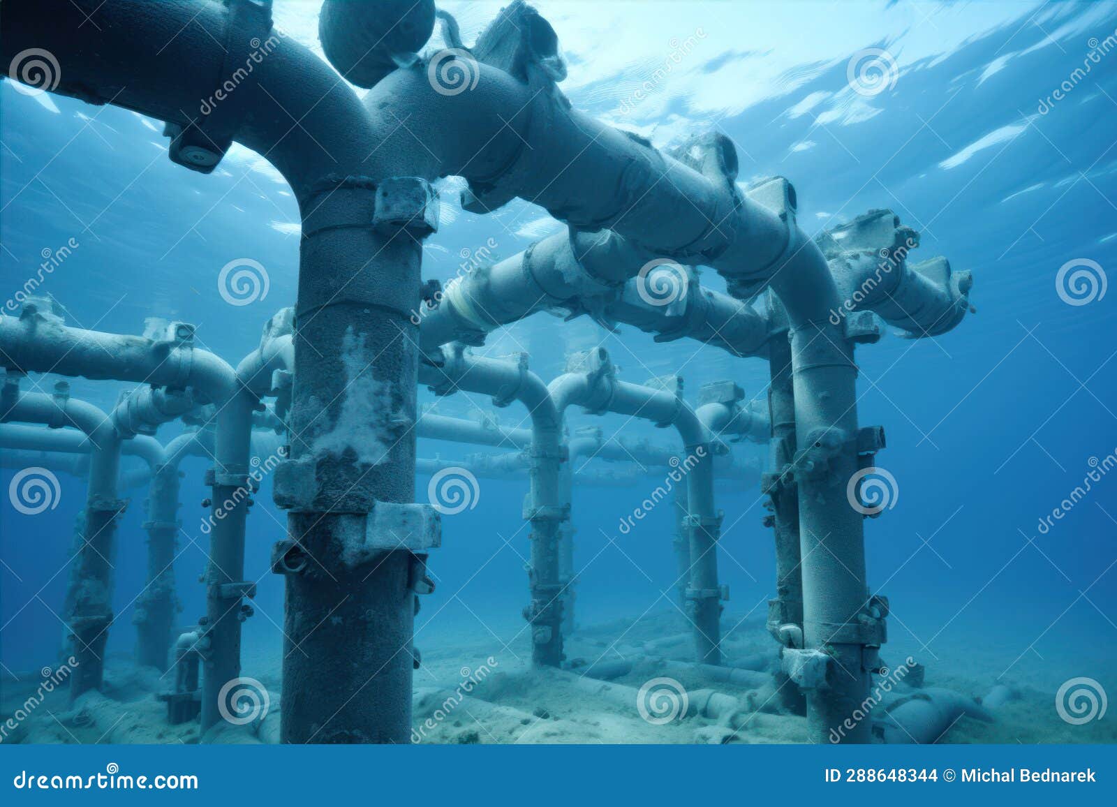 Underwater Pipeline for Gas or Oil Transport. Critical Infrastructure ... Underwater Pipeline for Gas or Oil Transport. Critical Infrastructure ...
