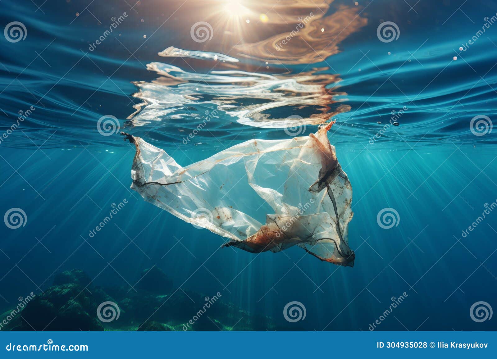 Underwater Plastic Waste Pollution in the Ocean Environment ...