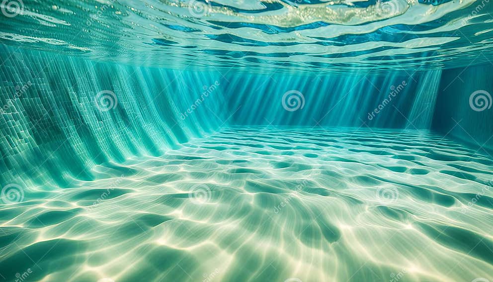 Underwater Pool Light and Shadows Stock Illustration - Illustration of ...