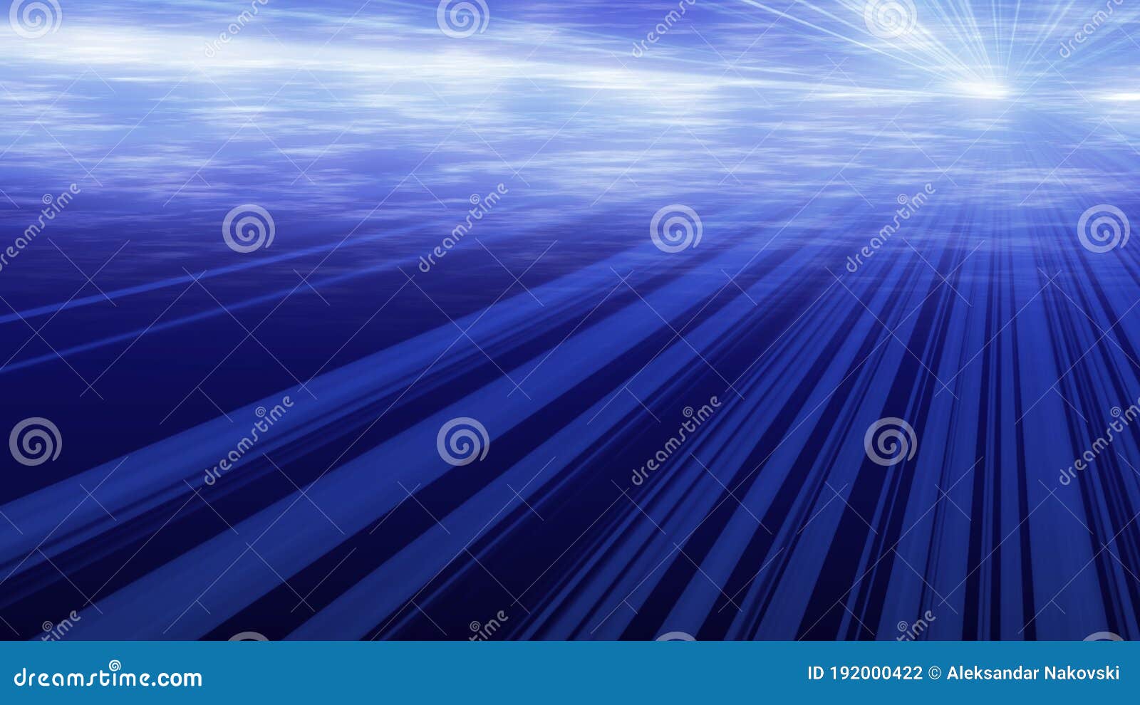 Underwater Ray Light, Sun Light Stock Illustration - Illustration of ...