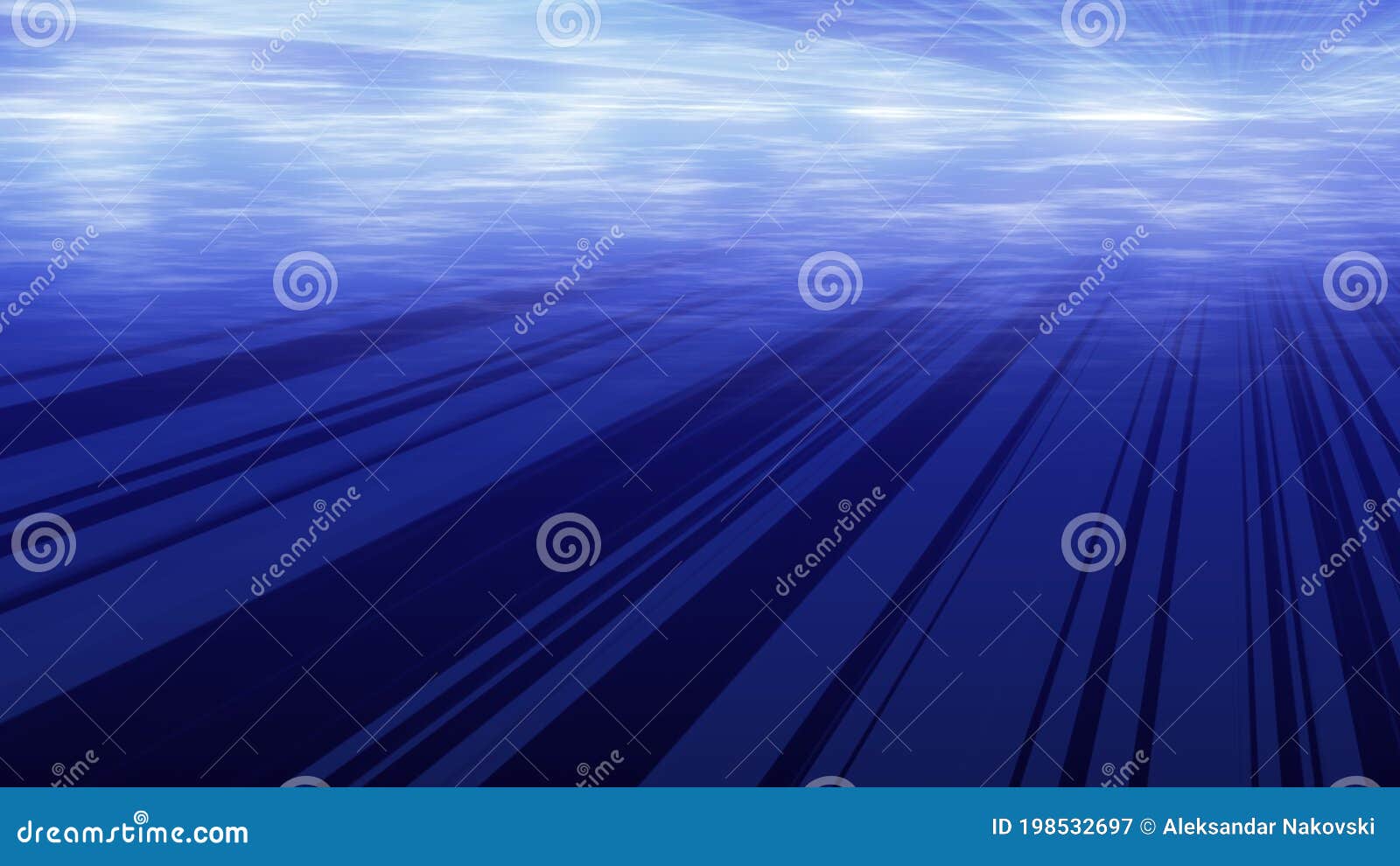 Underwater Ray Light, Sun Light Stock Illustration - Illustration of ...
