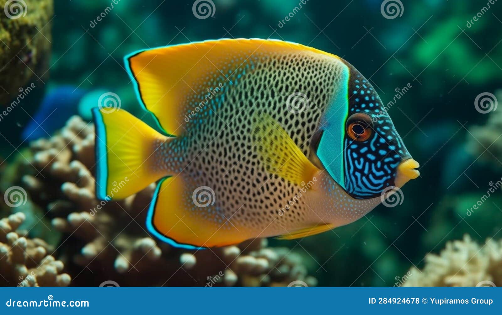 Underwater Reef Fish in Nature, Multi Colored Tropical Climate Scuba ...