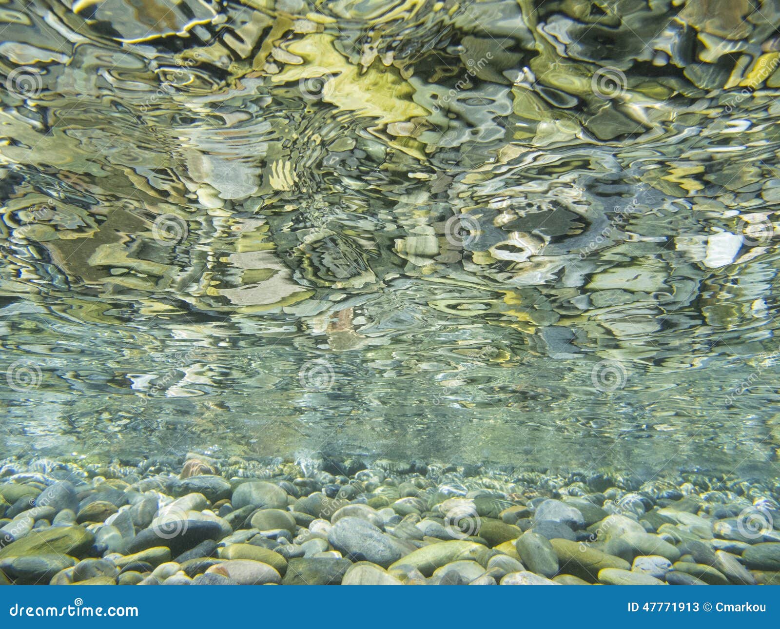 Underwater reflection stock image. Image of wavy, diving - 47771913
