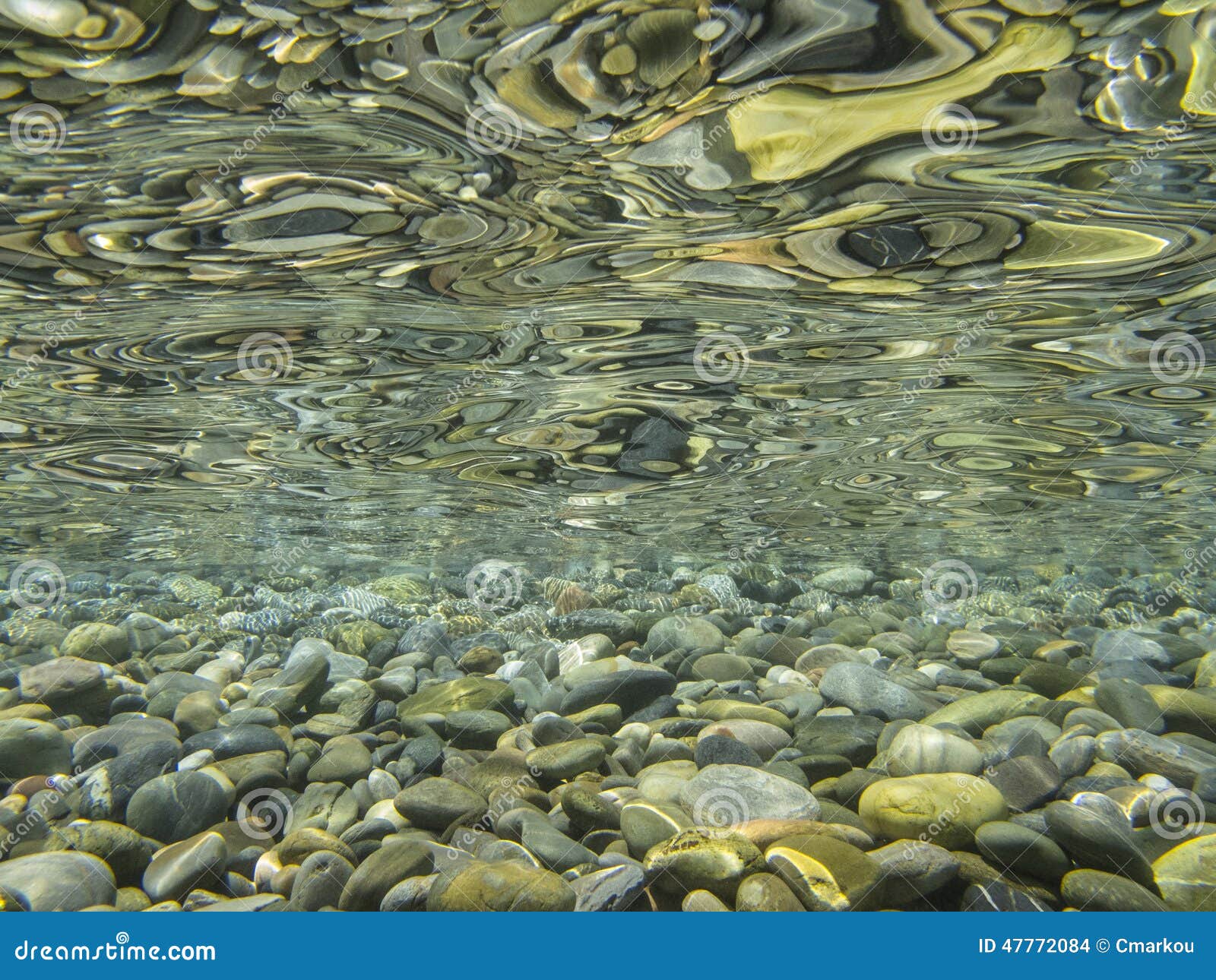 Underwater reflection stock photo. Image of beach, foam - 47772084