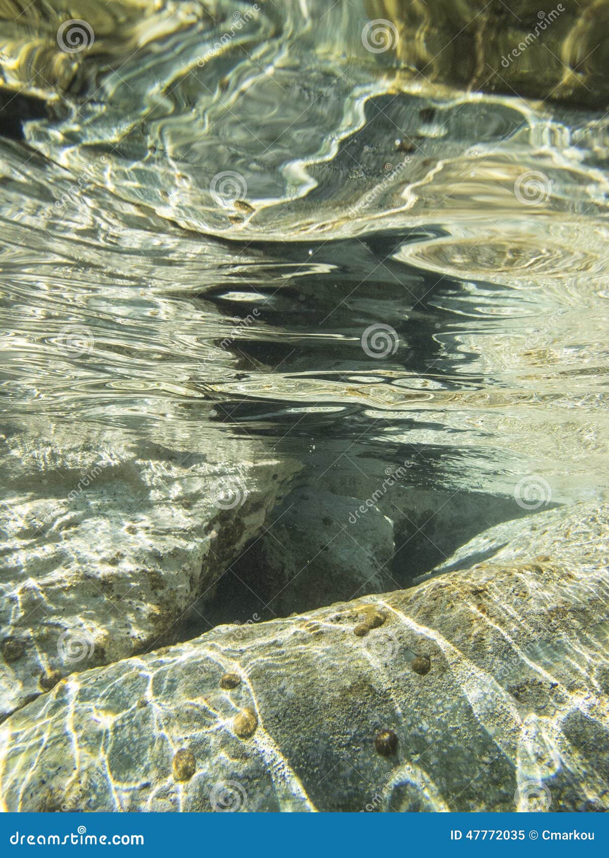 Underwater reflections stock image. Image of shallow - 47772035