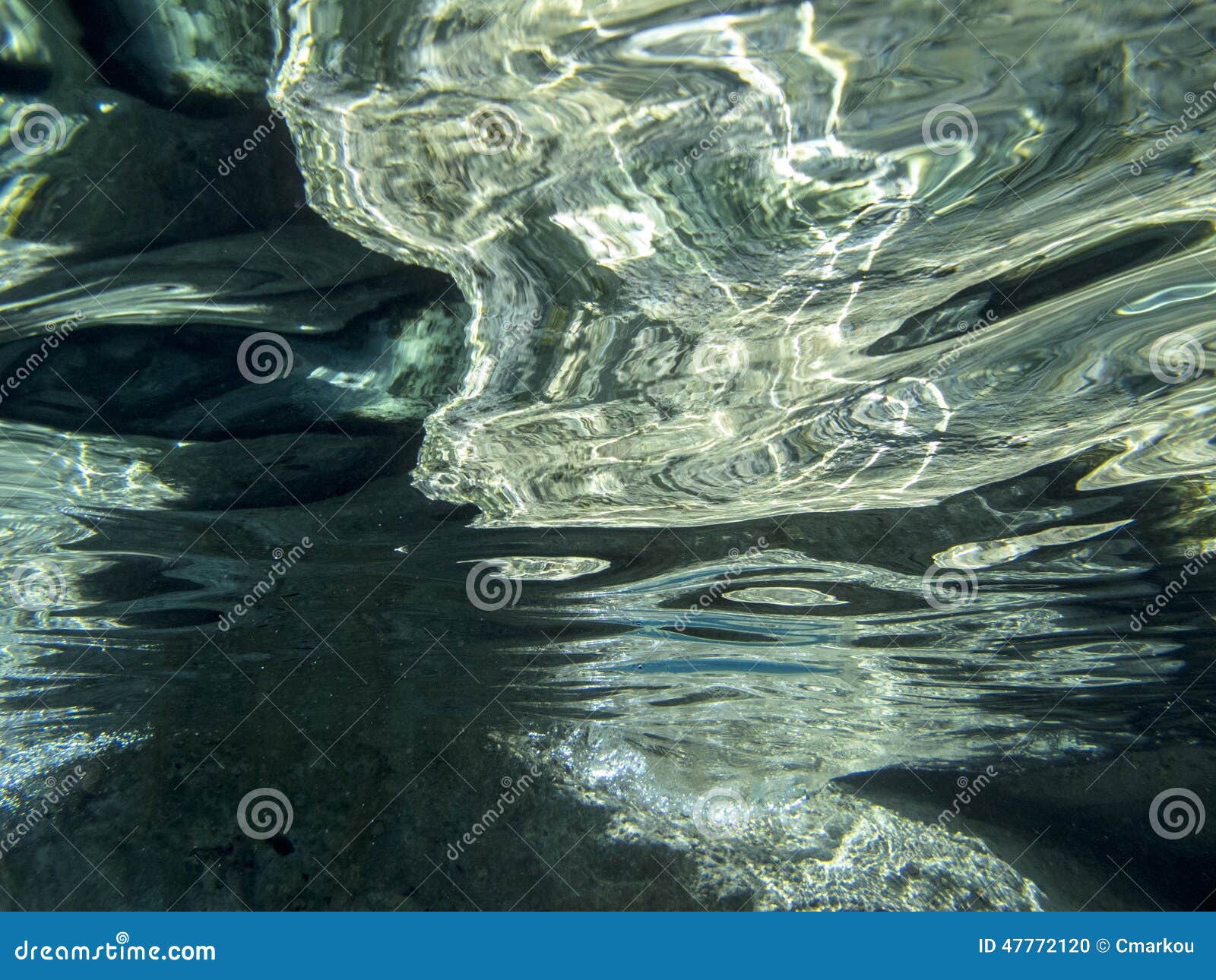 Underwater reflections stock photo. Image of reflect - 47772120