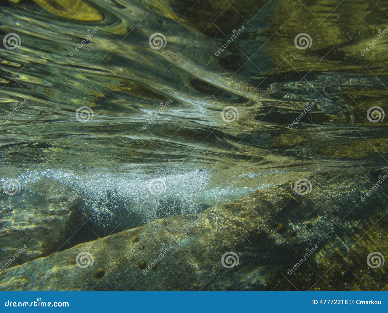 Underwater reflections stock photo. Image of reflection - 47772218