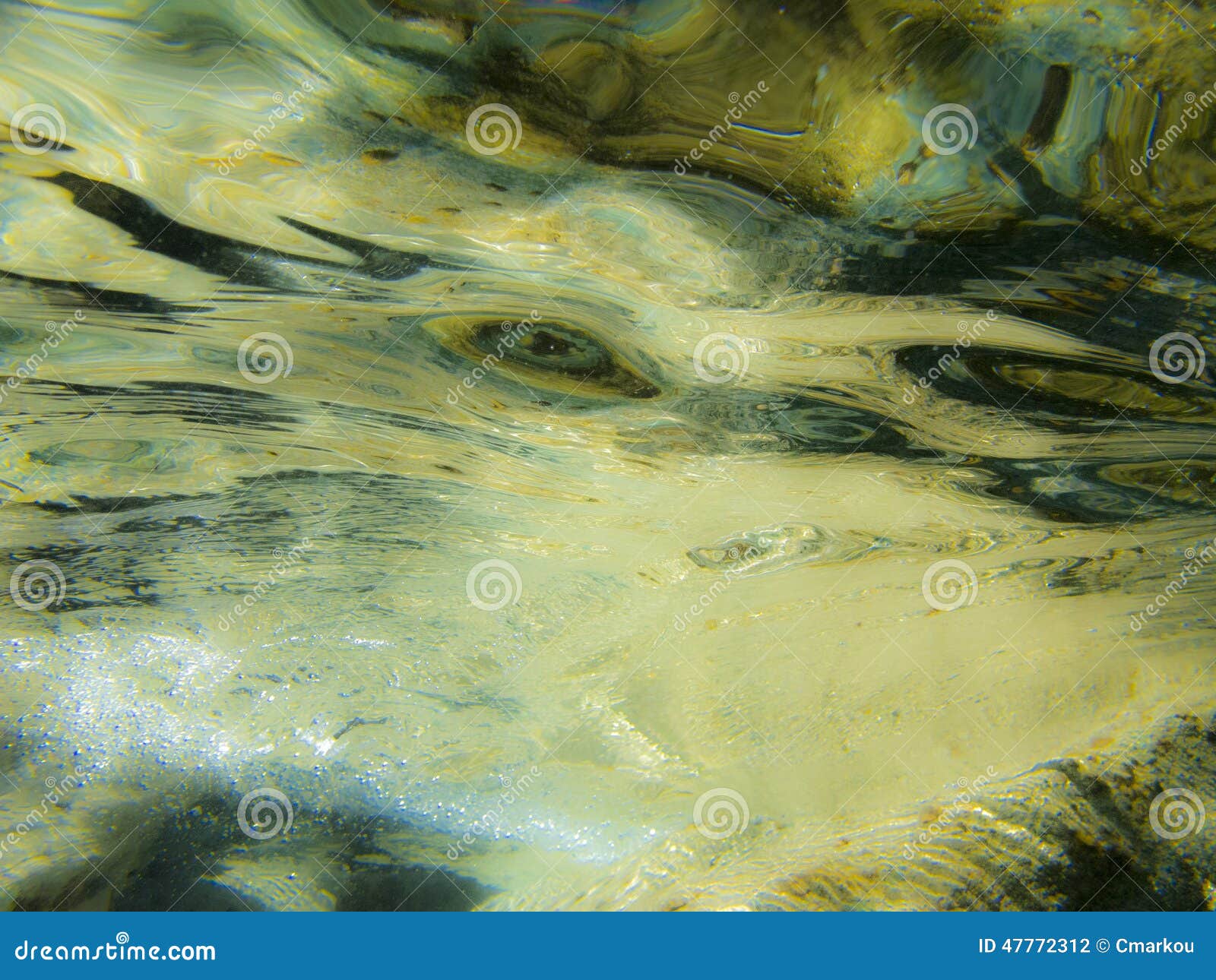 Underwater reflections stock photo. Image of shallow - 47772312