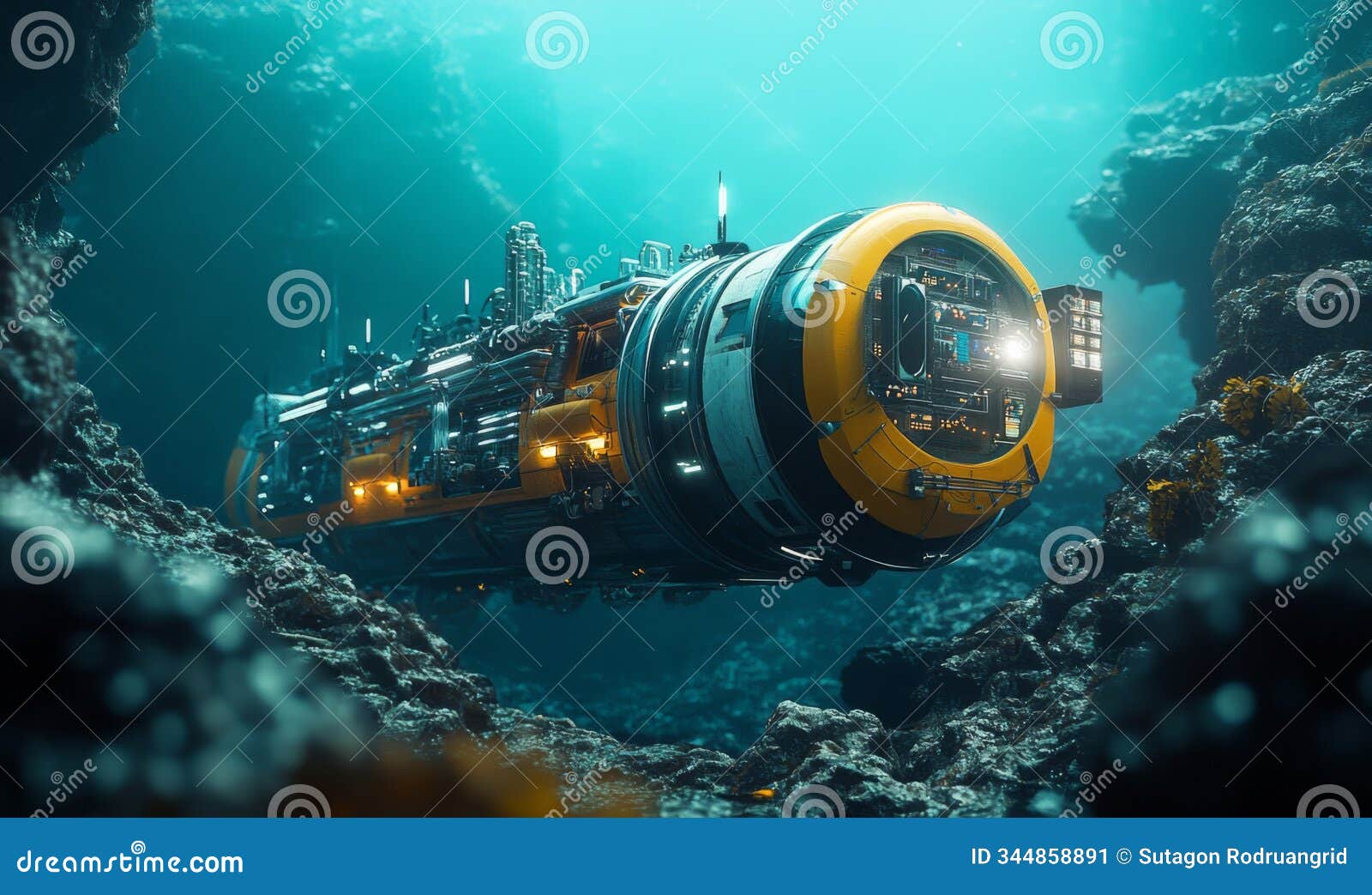 Underwater Research Station Exploring Deep-sea Ecosystems with Advanced ...